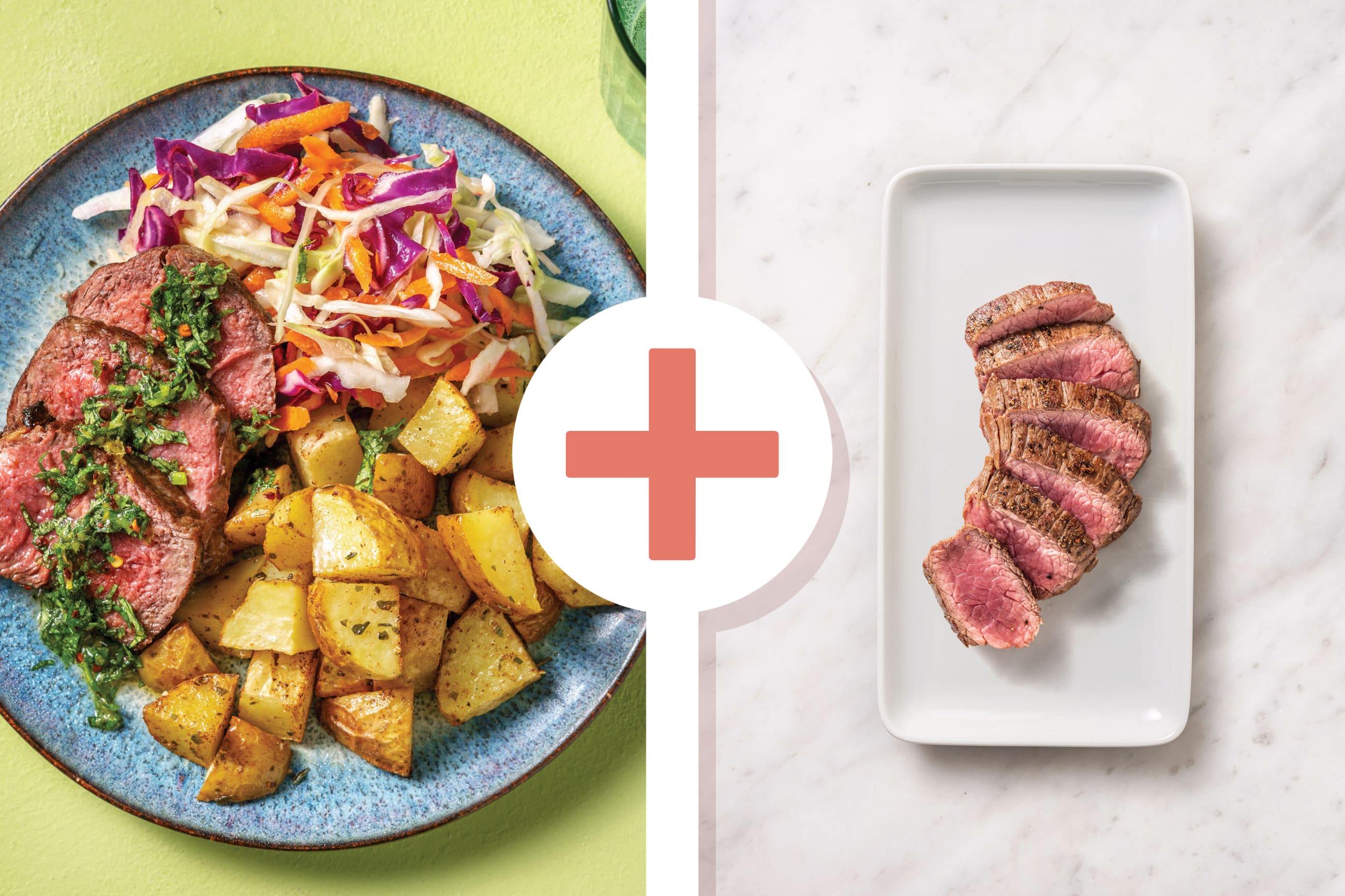 HelloHero: Double Roast Lamb Rump & Salsa Verde Recipe | HelloFresh