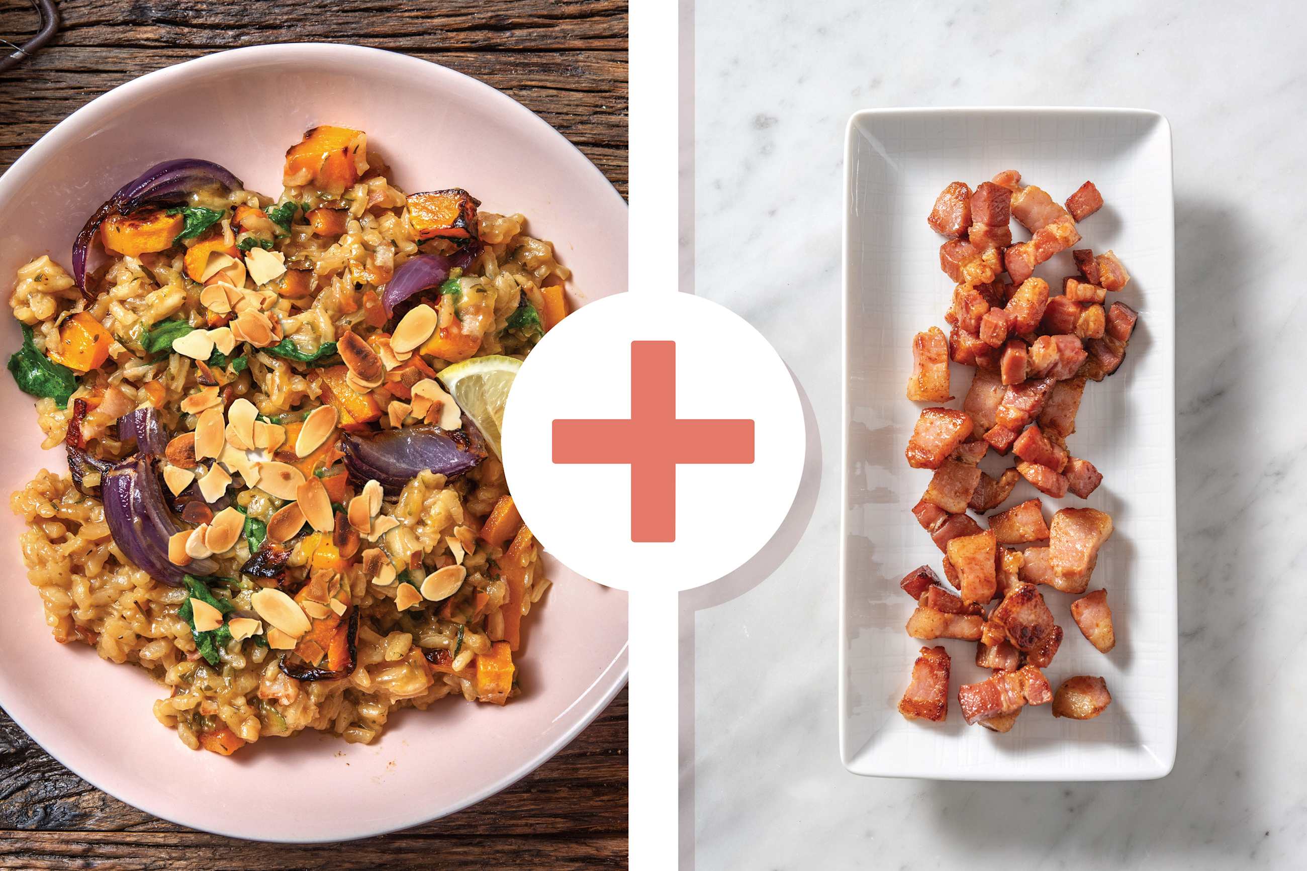 Roast Pumpkin & Double Bacon Risotto Recipe | HelloFresh