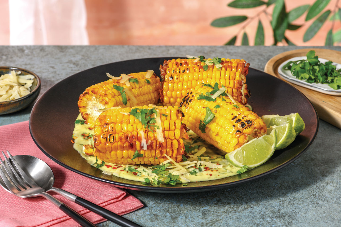 Roasted Corn with Mango-Lime Mayo Recipe | HelloFresh