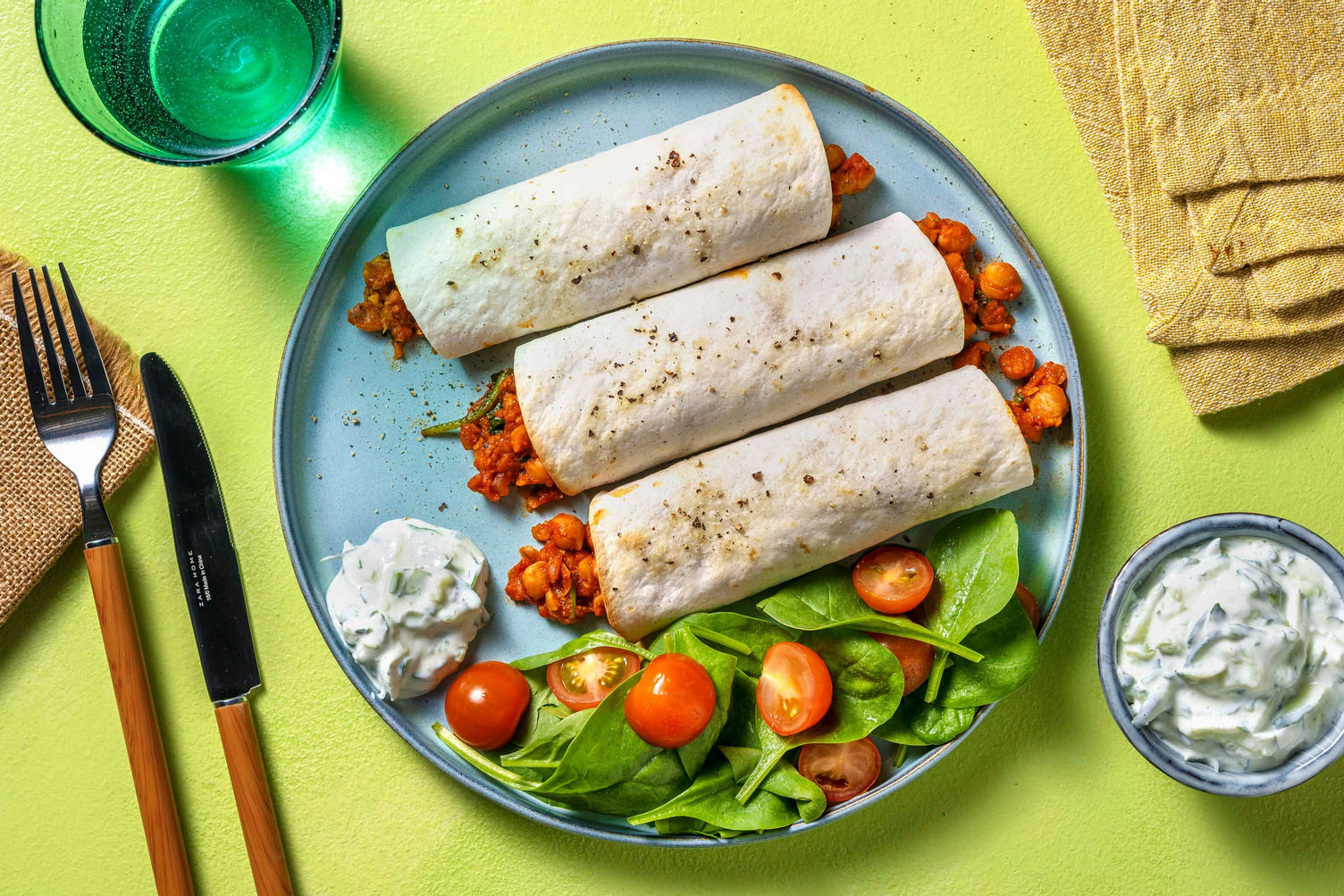 Spiced Chickpea Wraps Recipe | HelloFresh