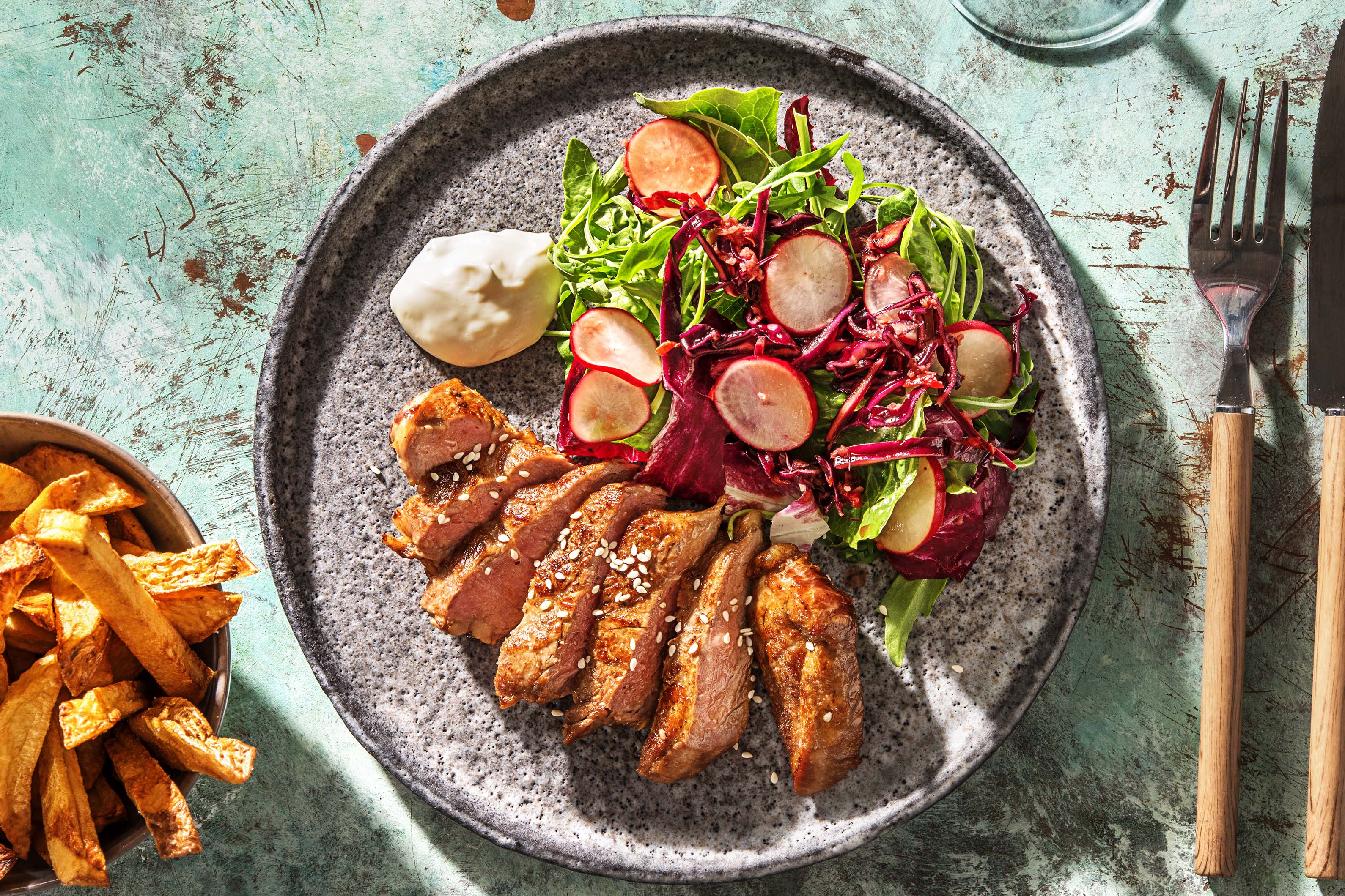 Rumpsteak et salade à l'asiatique Recette | HelloFresh
