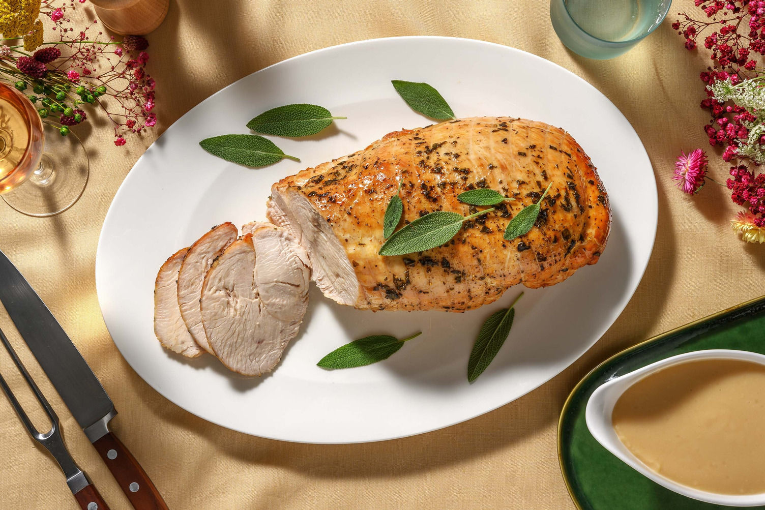 Sage Roasted Rolled Turkey Recipe | HelloFresh