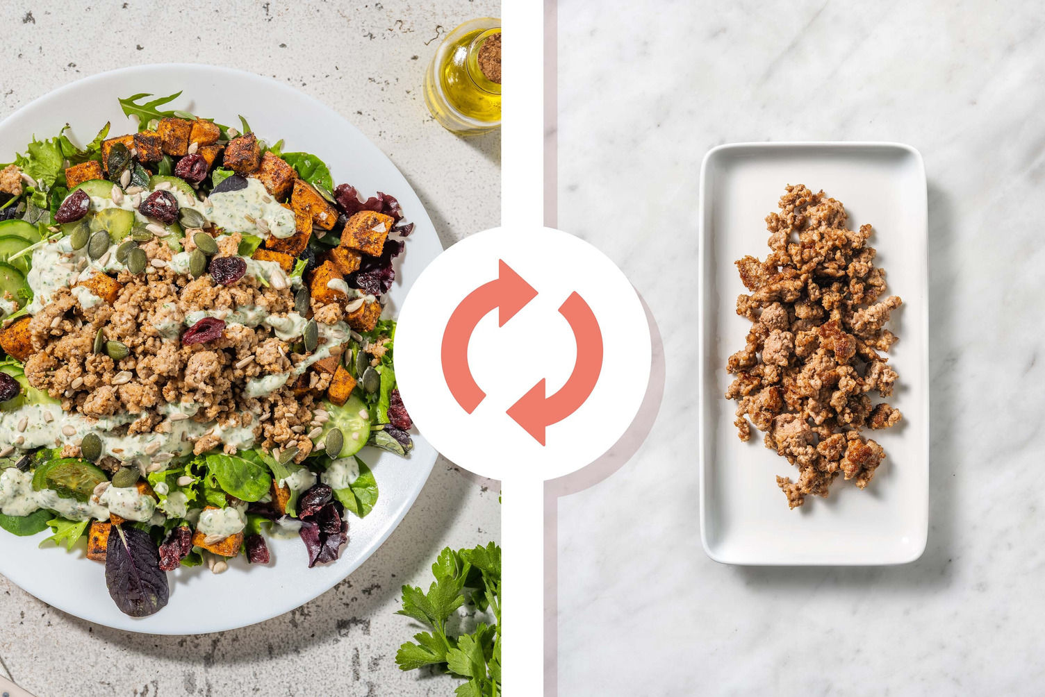Carb Smart Turkey and Sweet Potato Salad Recipe | HelloFresh