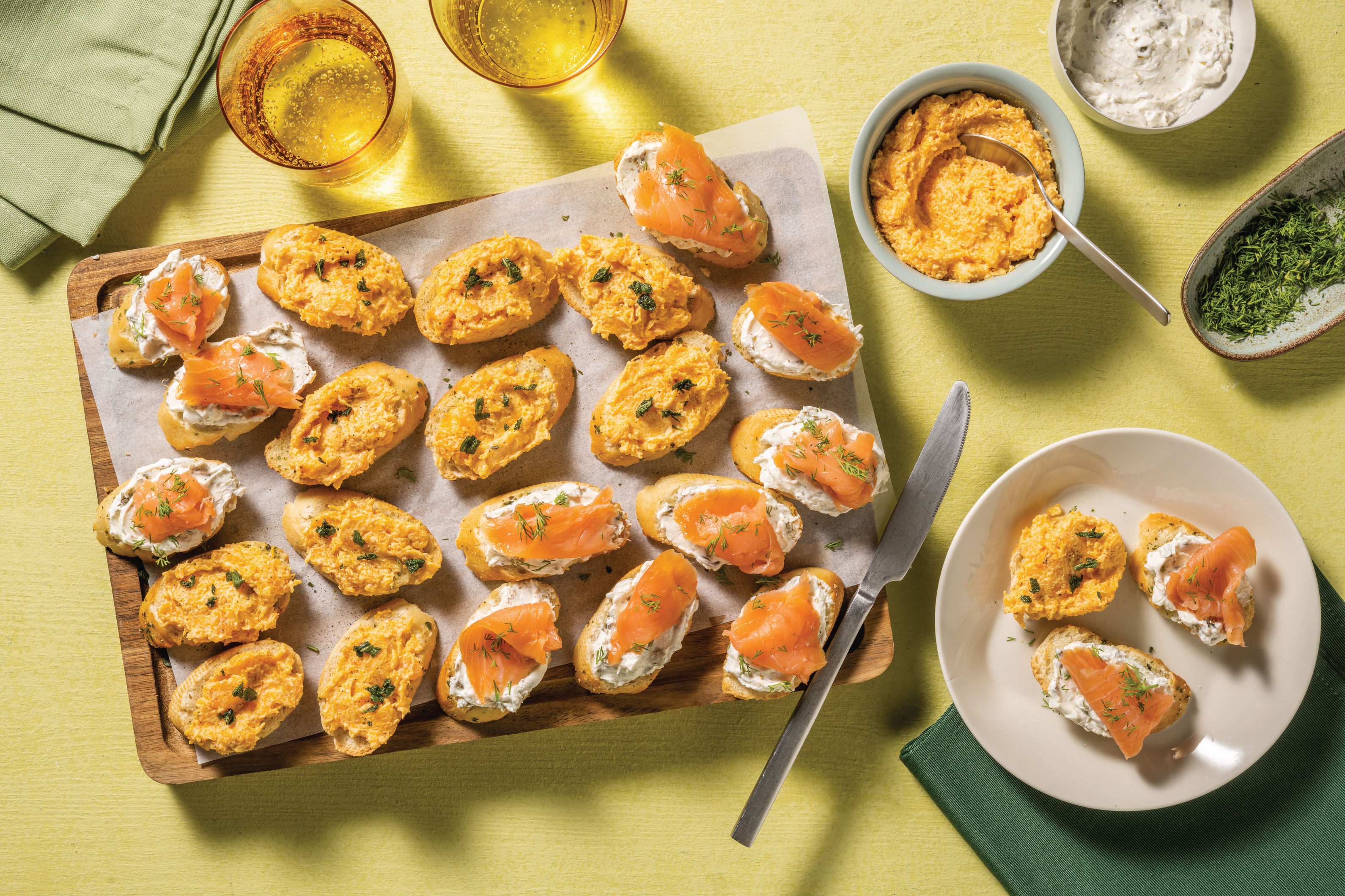 Salmon & Lemon Cream Cheese Crostini Recipe | HelloFresh
