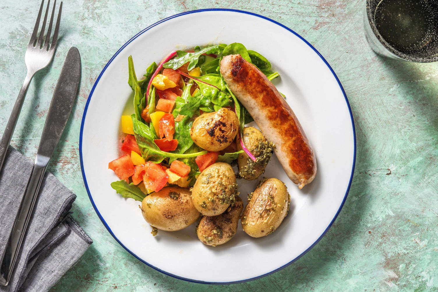 Saucisse de porc farcie au fromage de Chimay Recette | HelloFresh