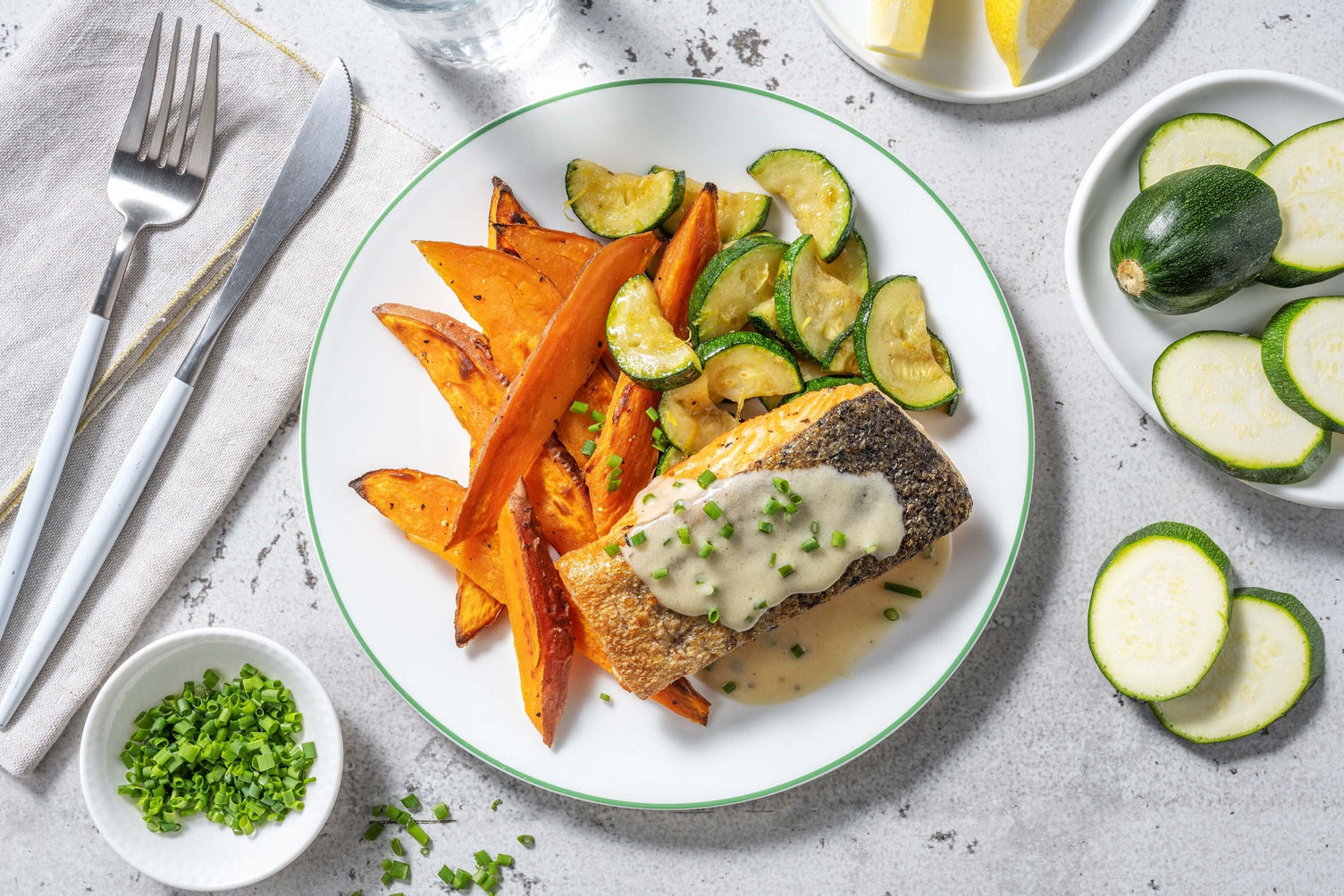 Smart Creamy Chive Salmon Recipe | HelloFresh