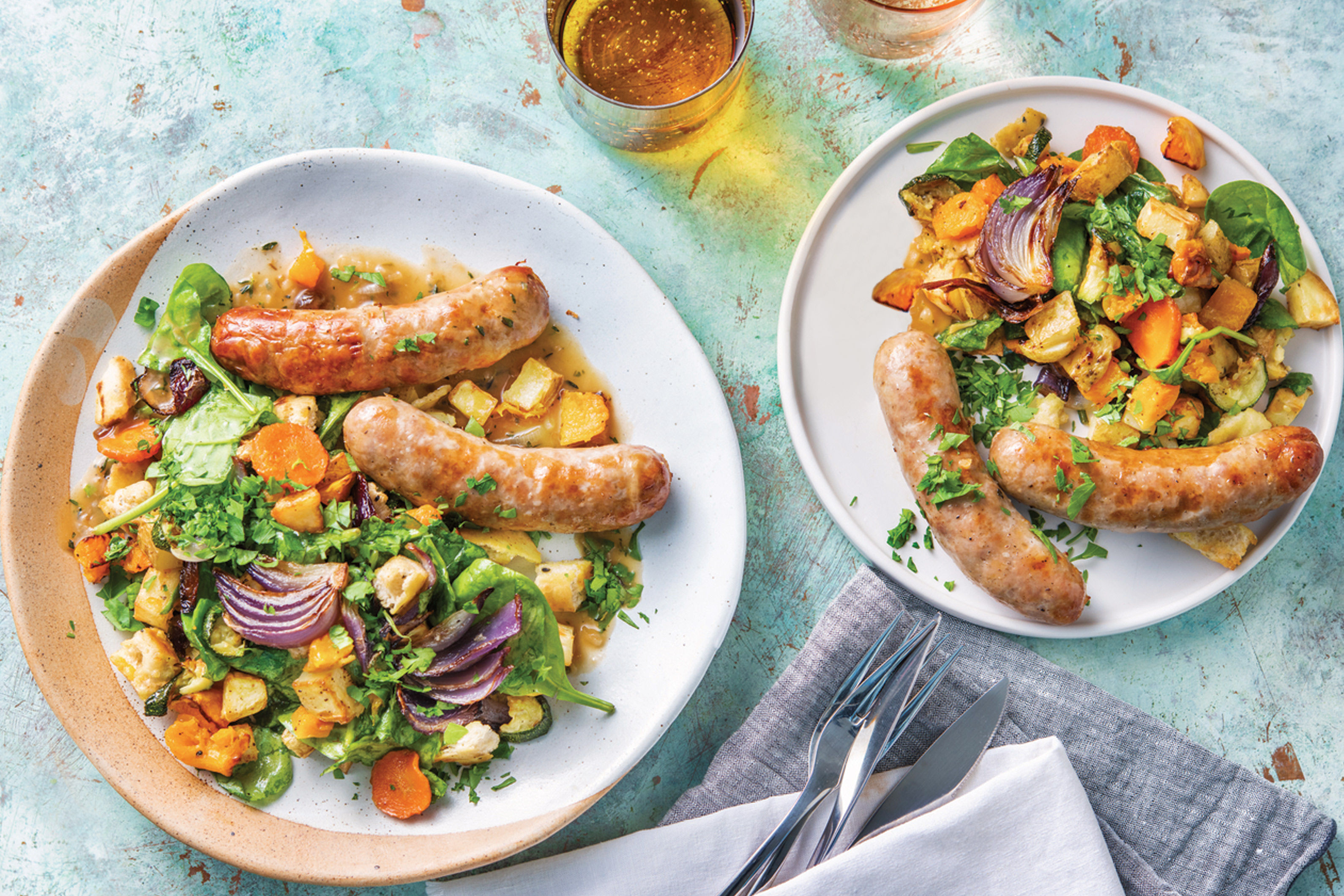 Sausage and Veggie Tray Bake Recipe | HelloFresh