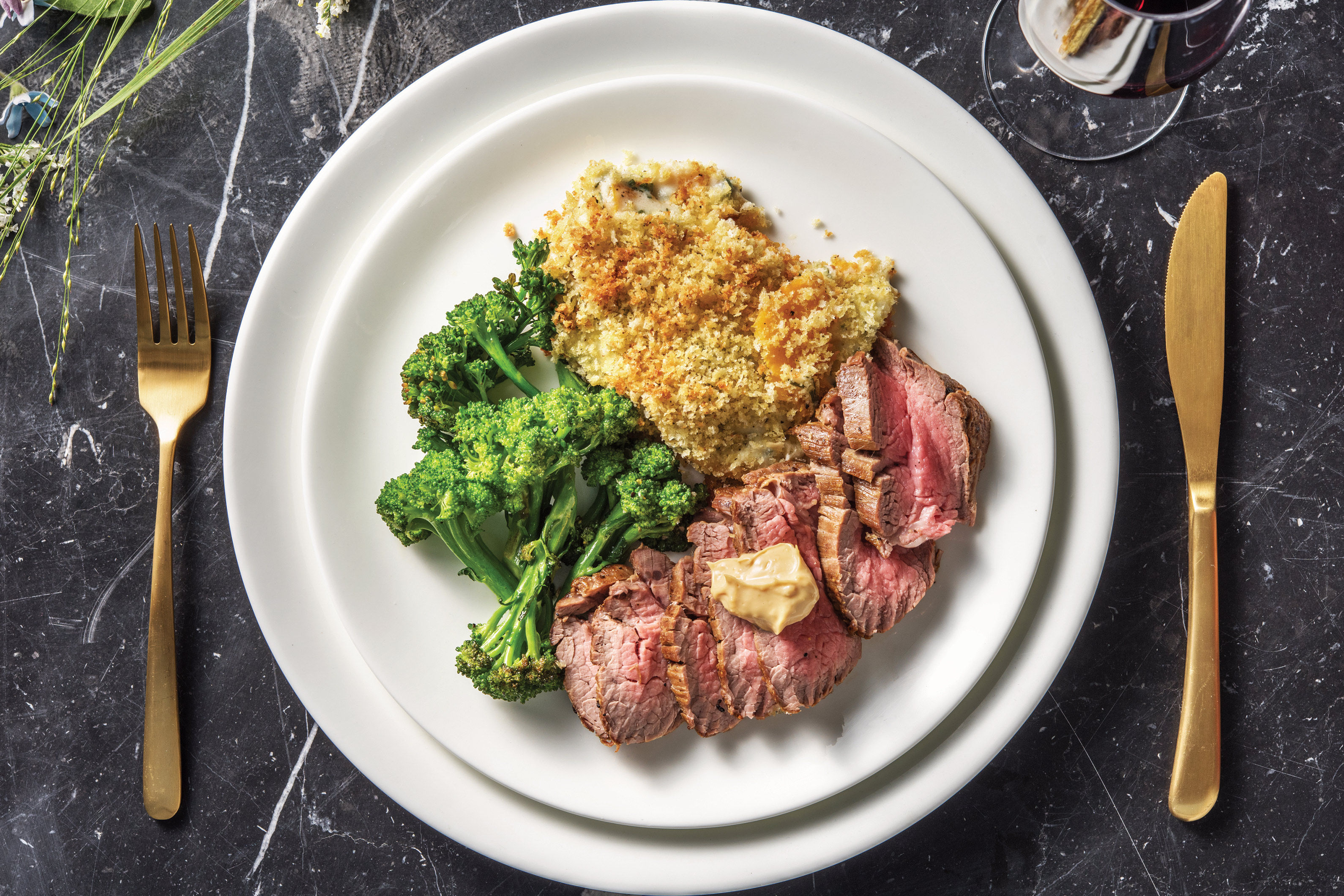 Beef Fillet Steak & Pumpkin-Sage Gratin Recipe | HelloFresh