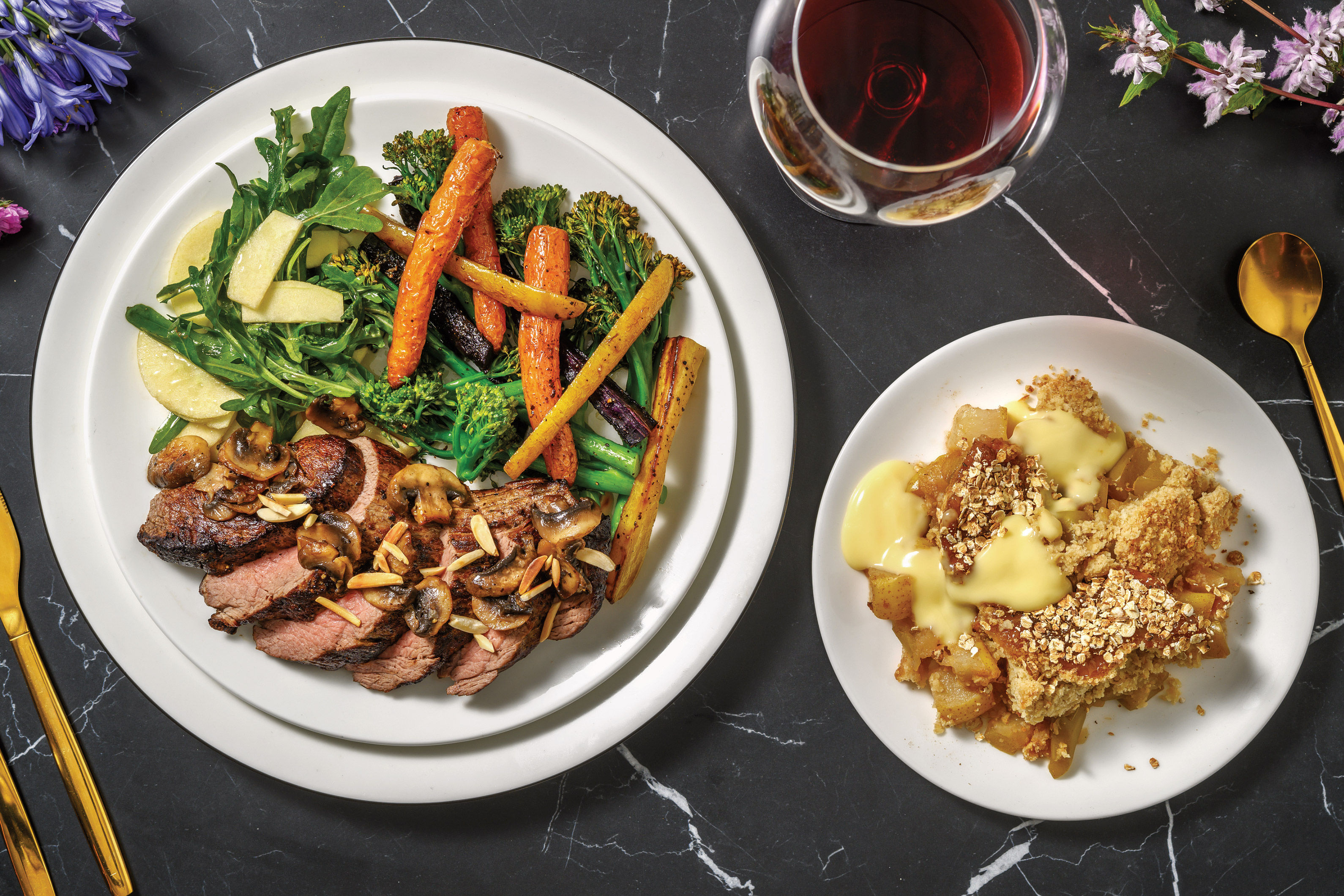 Seared Fillet Steak & Balsamic Mushrooms for Dinner Recipe | HelloFresh