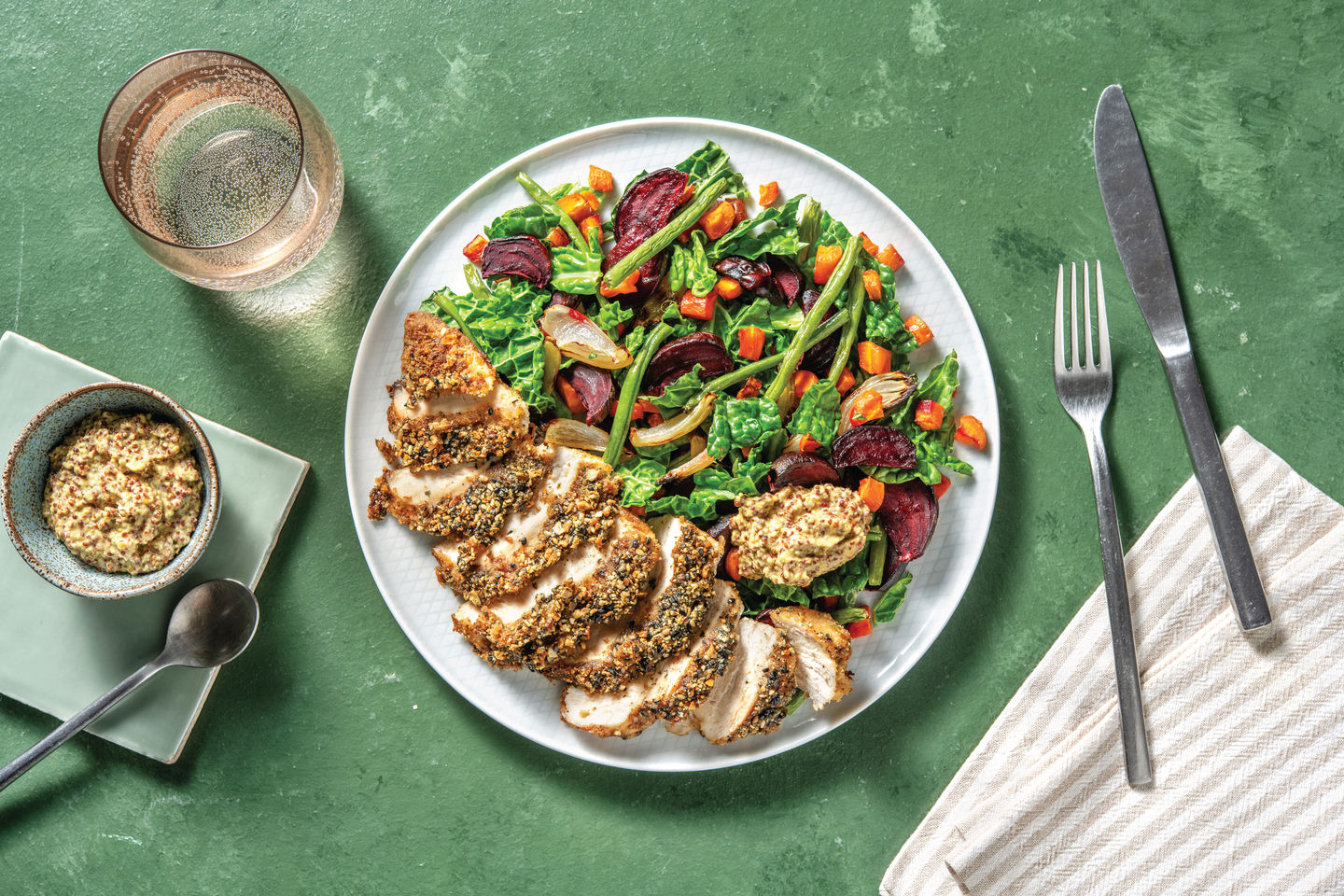 Herby-Crusted Mustard Chicken Recipe | HelloFresh