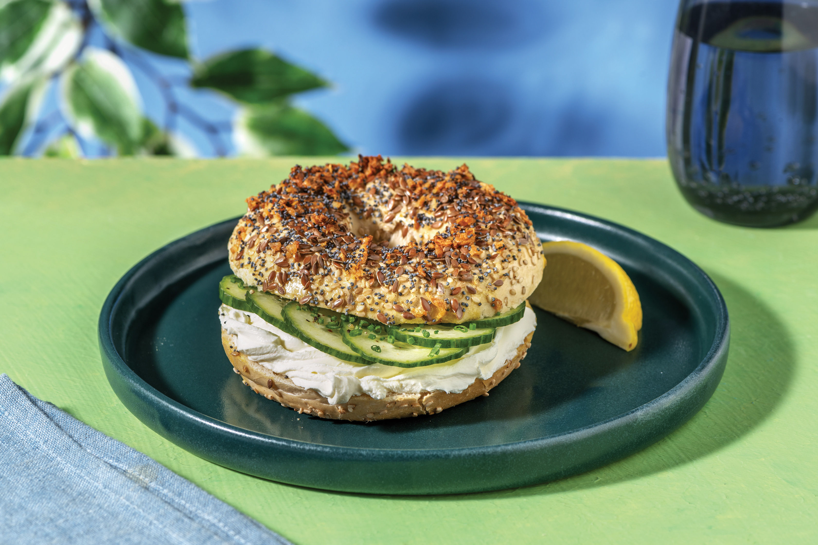 Seeded Bagel & Cream Cheese Recipe | HelloFresh