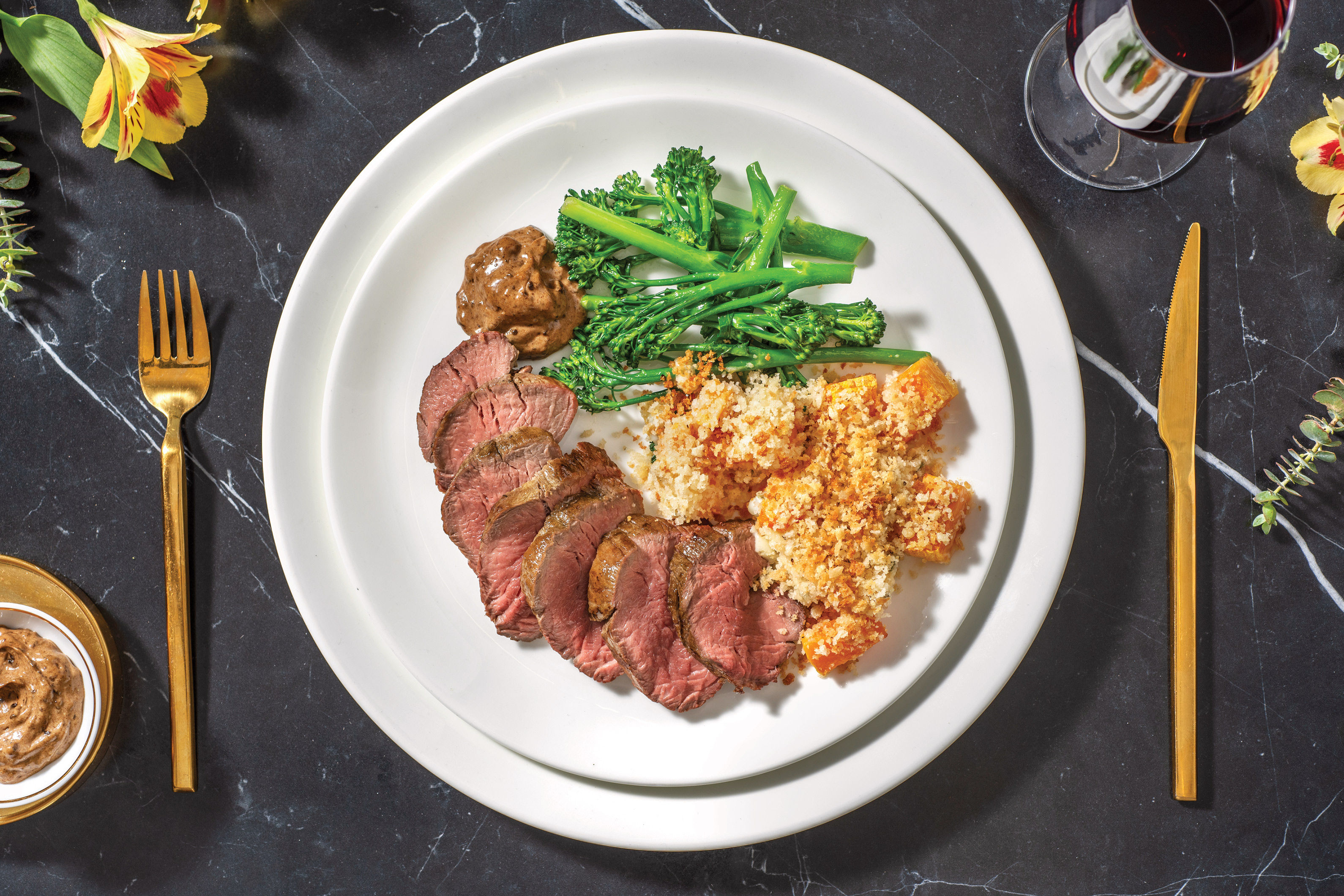 Premium Fillet Steak & Pumpkin & Sage Gratin for Dinner Recipe | HelloFresh