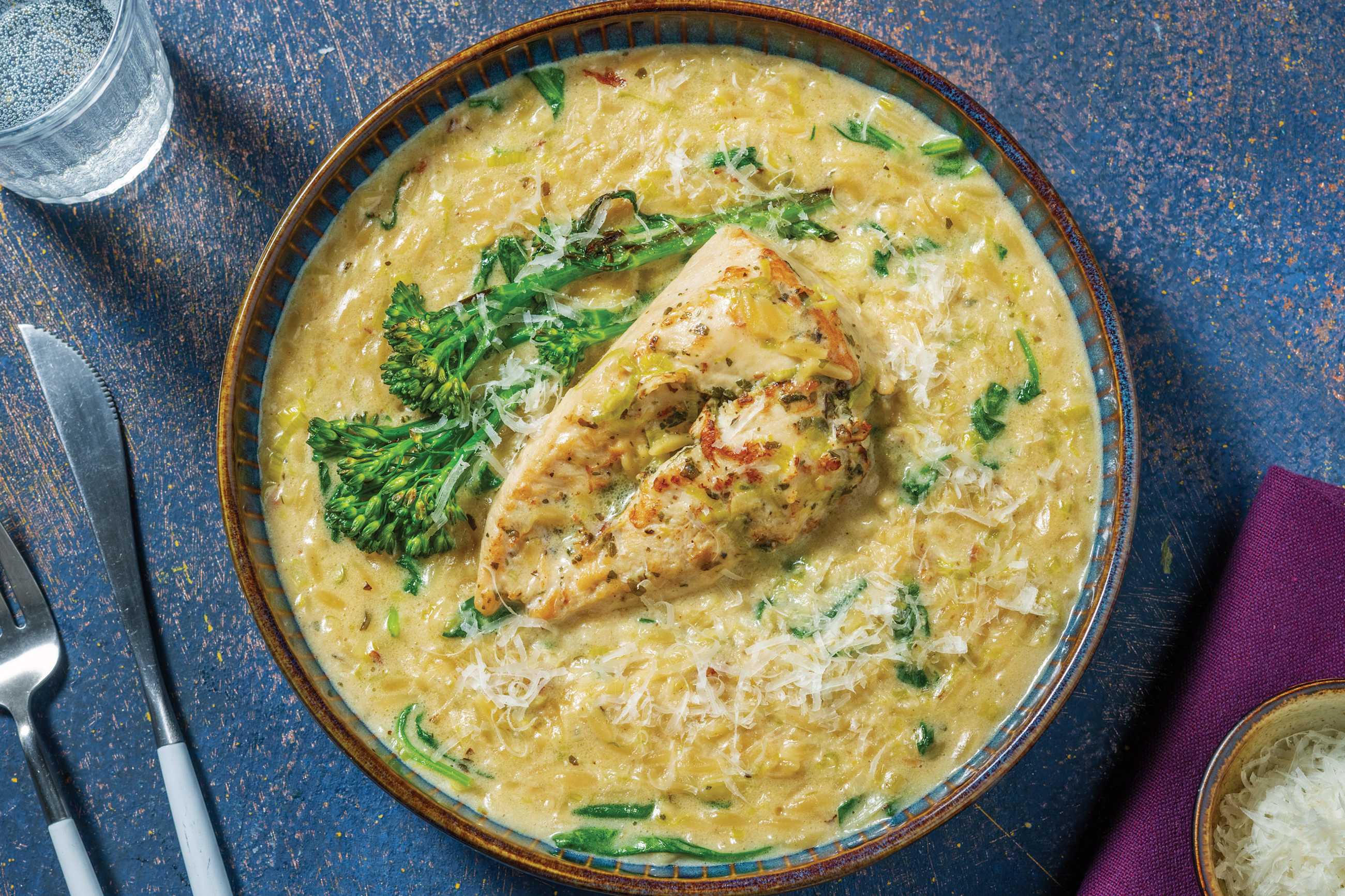 Slow-Cooked Chicken & Creamy Risoni Bake Recipe | HelloFresh