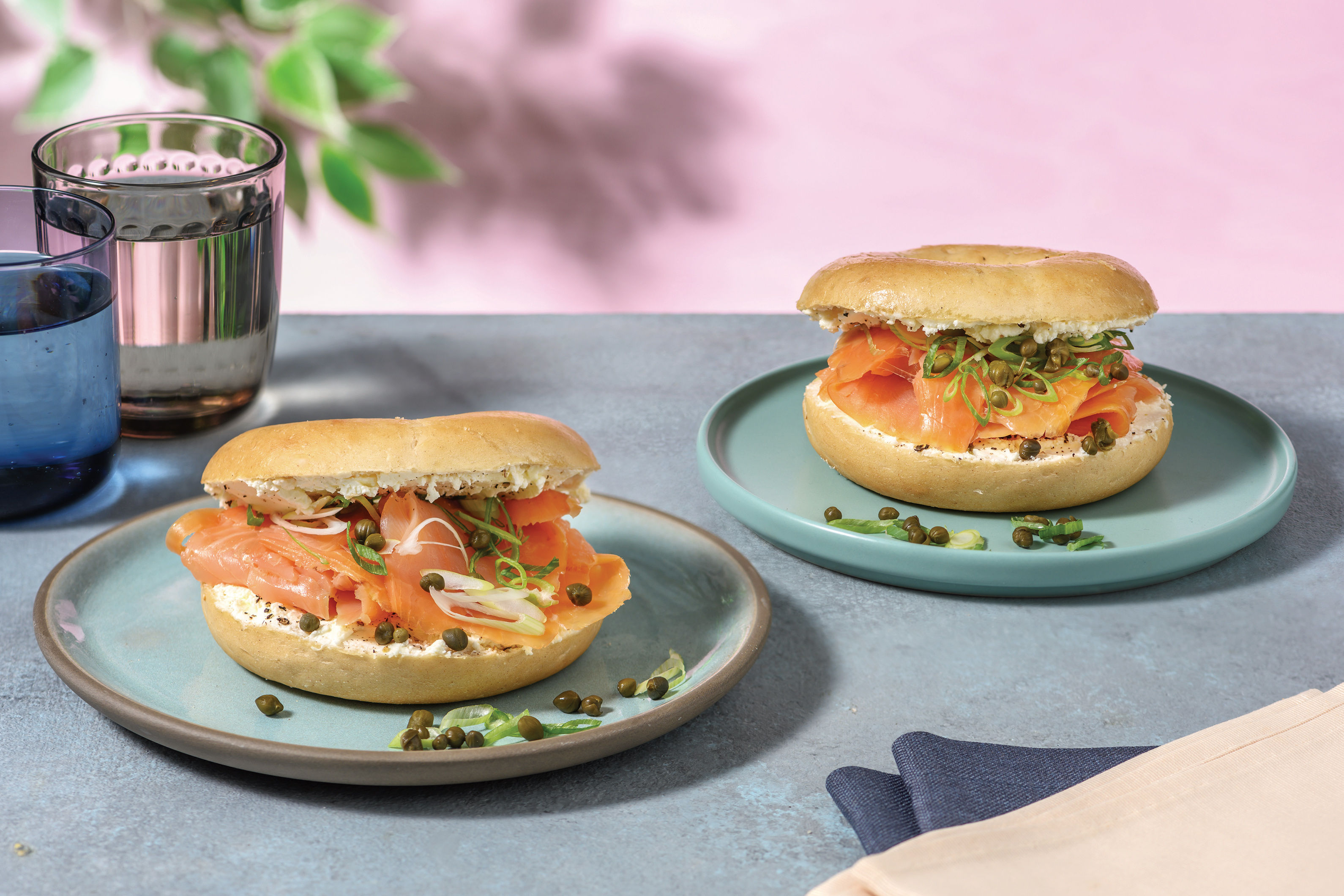 Smoked Salmon & Cream Cheese Bagel Recipe | HelloFresh