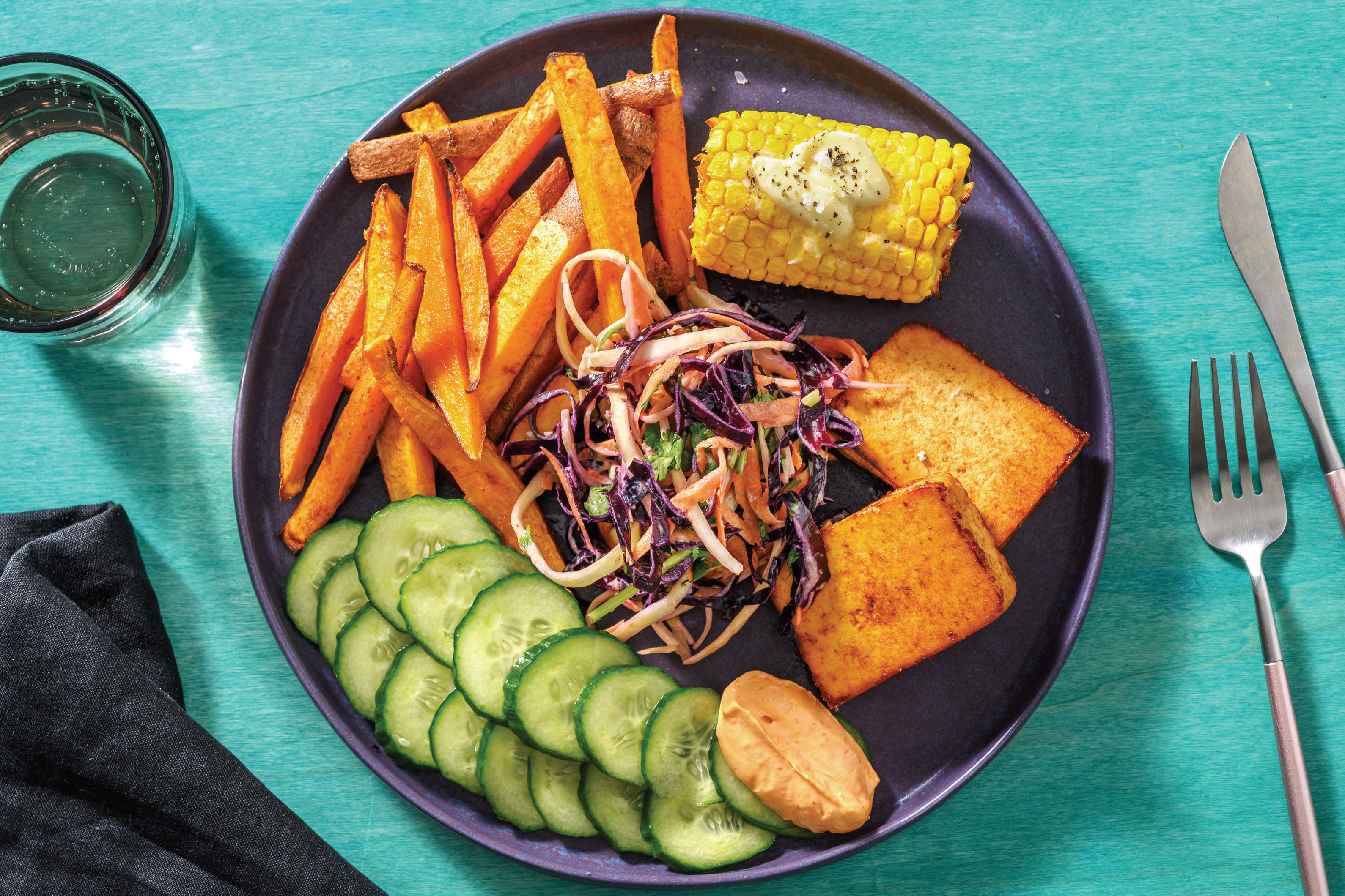 Smokey BBQ Tofu & Corn Recipe | HelloFresh