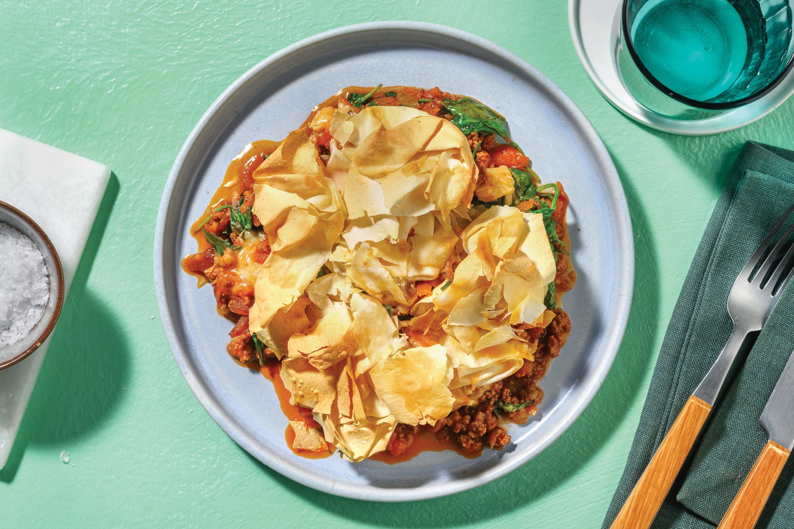 Smokey Beef & Caramelised Onion Filo Pie Recipe | HelloFresh