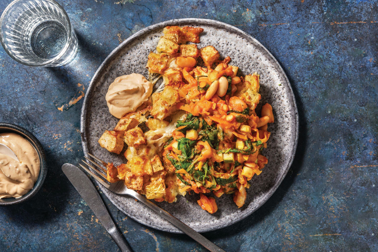 Smokey Bean Chilli & Cheesy Roast Potato Recipe | HelloFresh