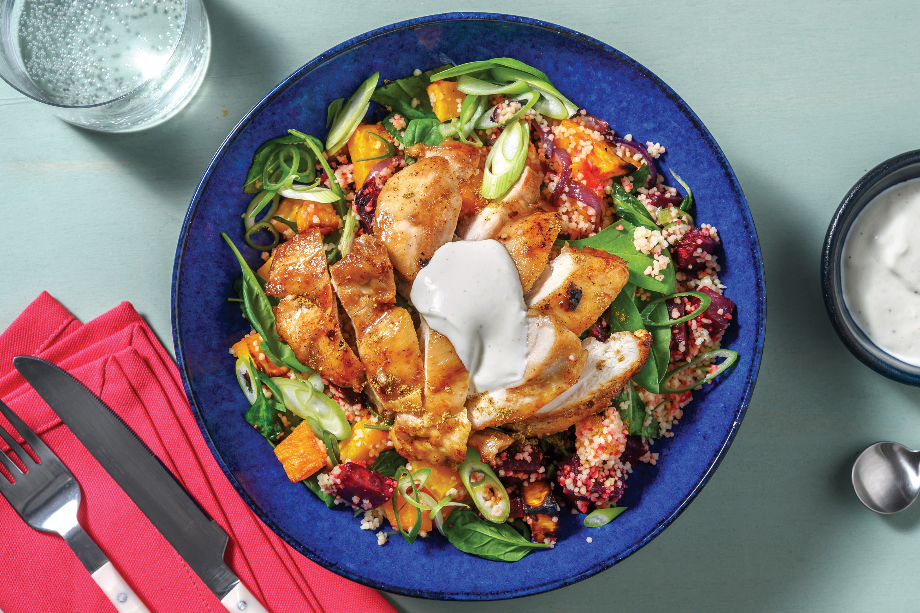 Spiced Chicken & Roast Veggie Couscous Recipe | HelloFresh