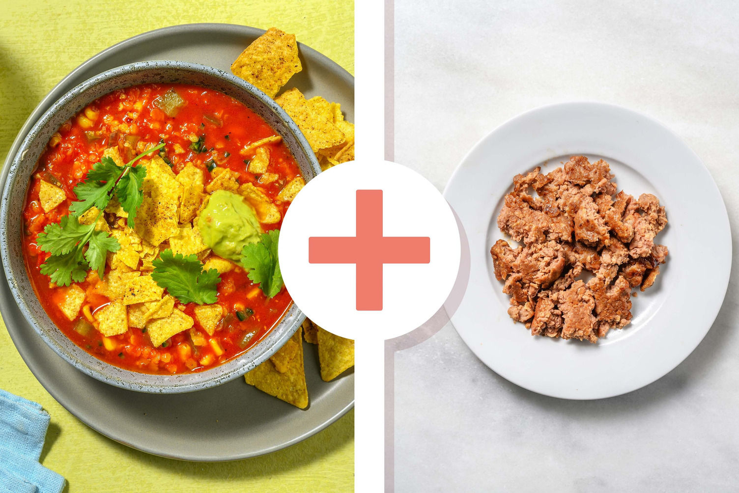 Tex-Mex Beyond Meat® and Lentil Tortilla Soup Recipe | HelloFresh