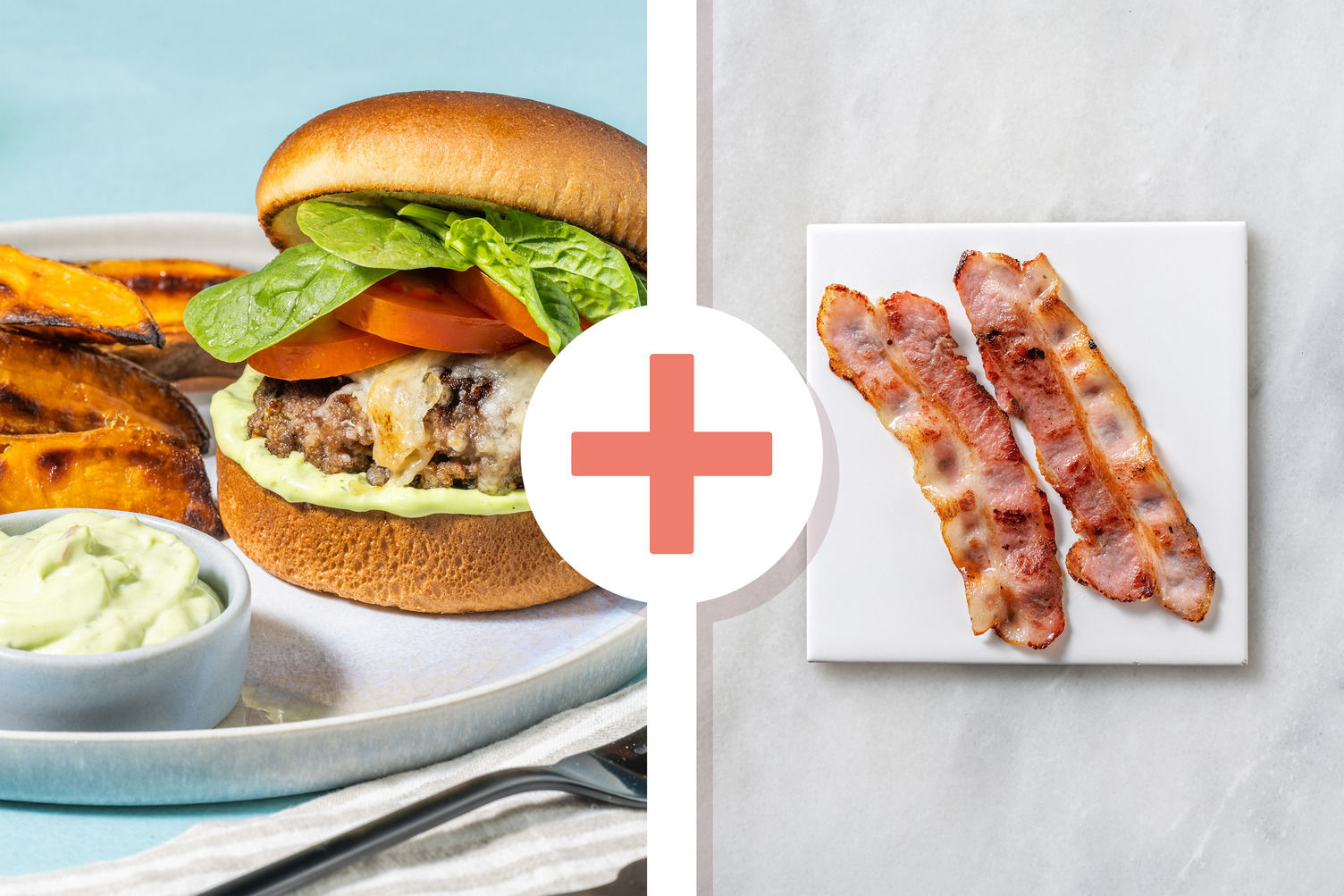 Southwest-Inspired Cheesy Beef and Bacon Burgers Recipe | HelloFresh