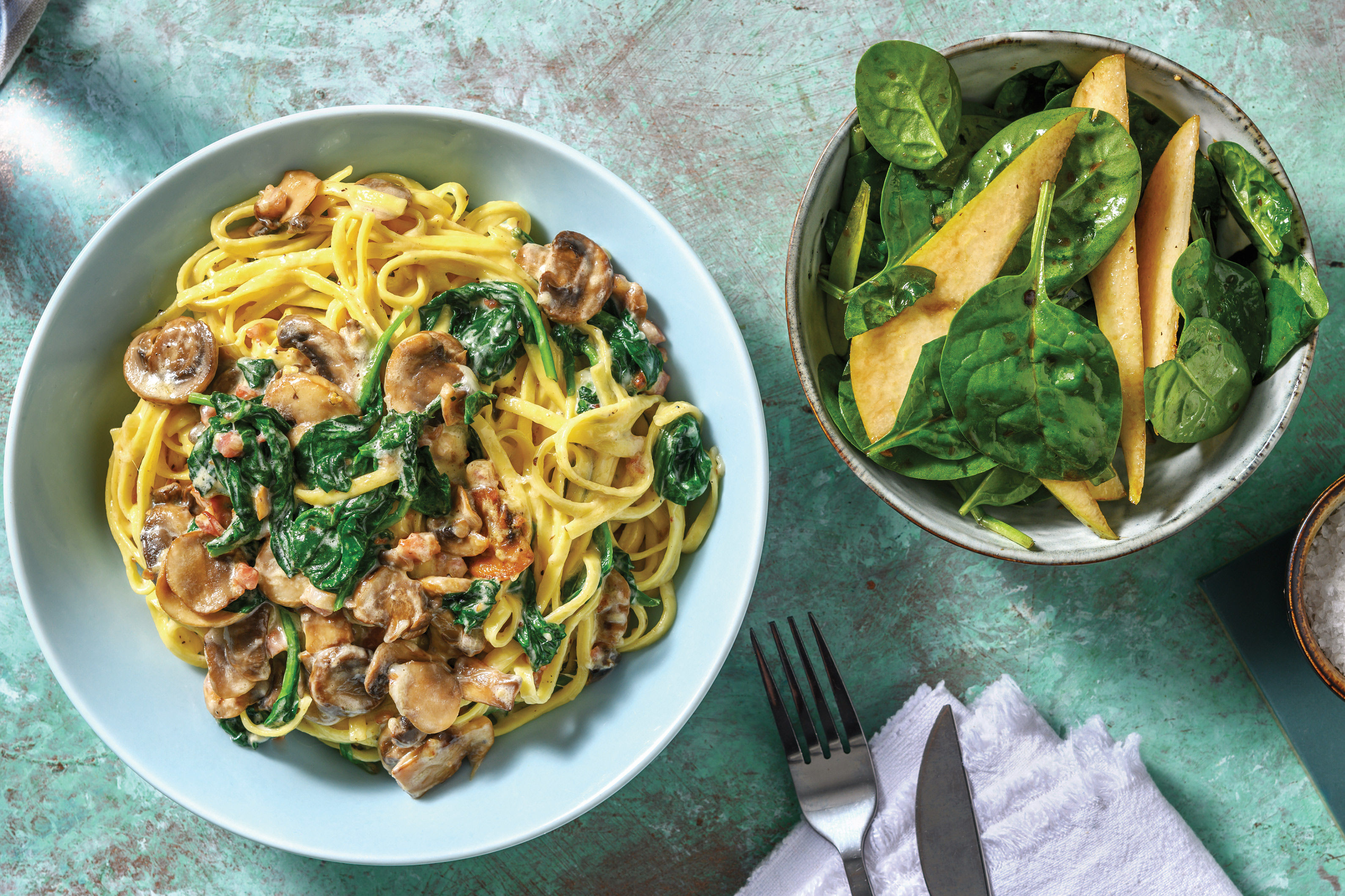 Creamy Bacon & Cheese Fettuccine Recipe | HelloFresh