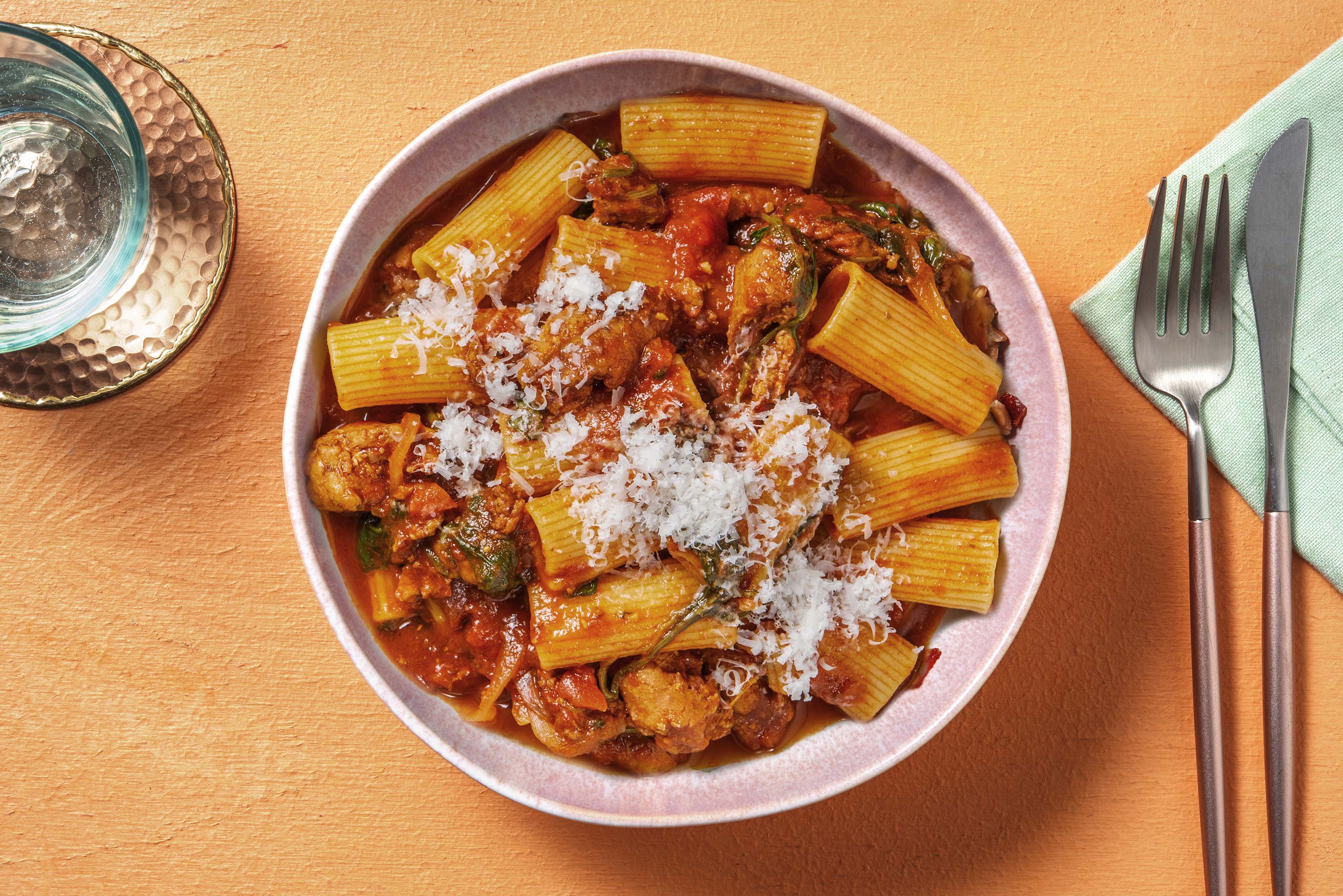 Speedy Sausage Rigatoni Recipe | HelloFresh