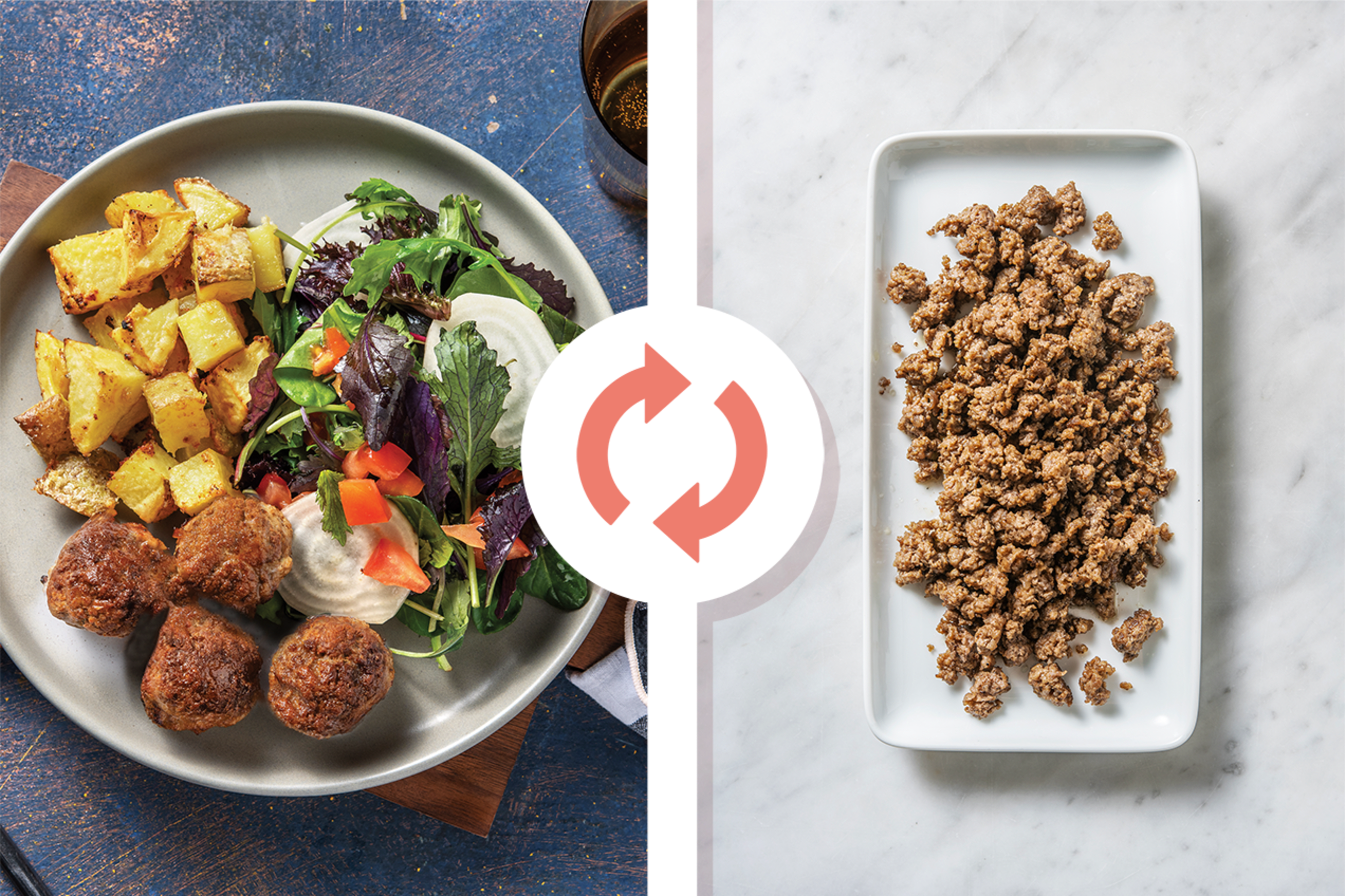 Spiced Beef Meatballs & Truffle Mayo Recipe | HelloFresh