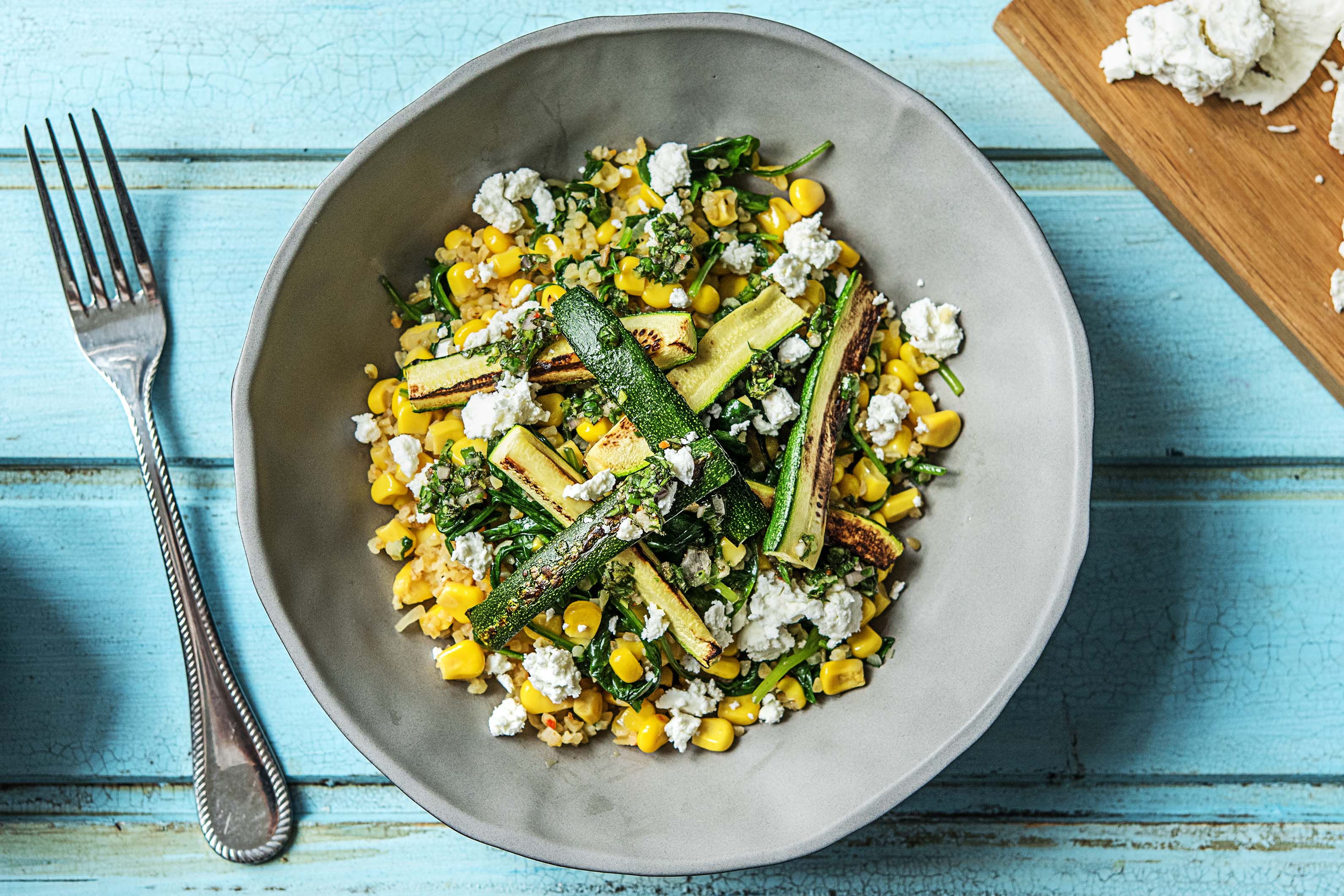 Bulgur Wheat Salad with Goats Cheese Recipe | HelloFresh