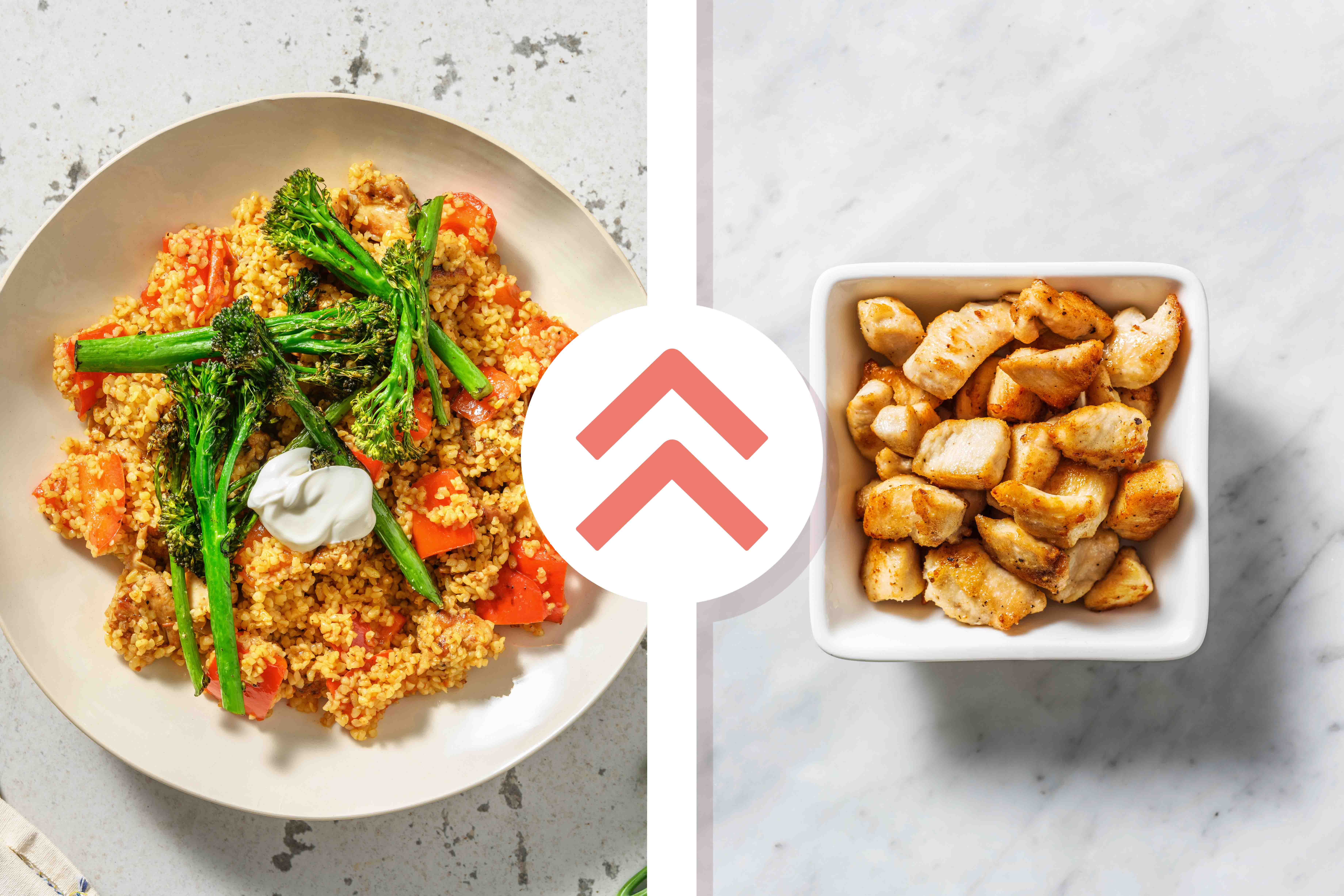 Spiced Chicken Breast, Pepper and Bulgur Jumble Recipe | HelloFresh