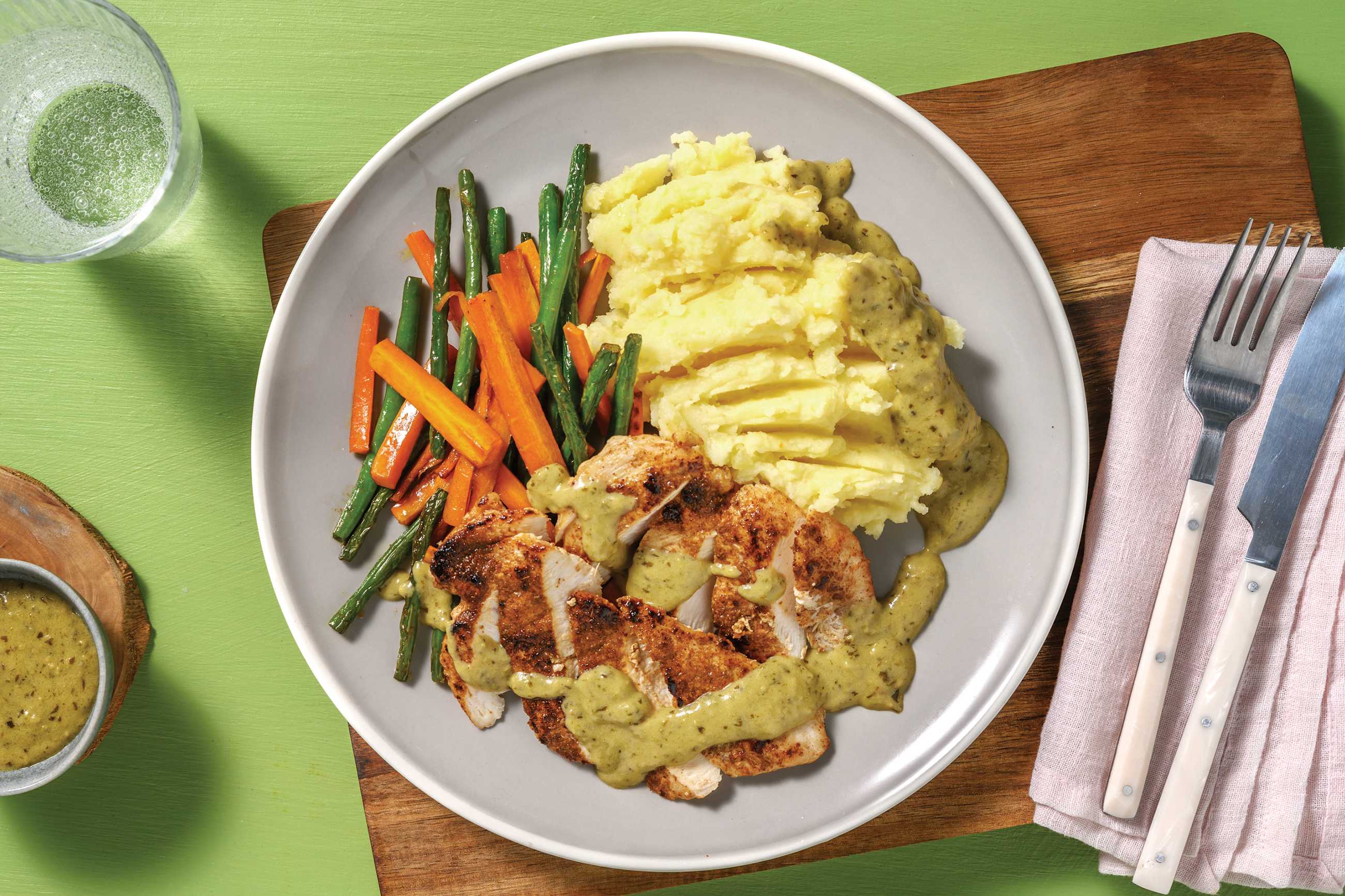Aussie Chicken & Parmesan Mash Recipe | HelloFresh