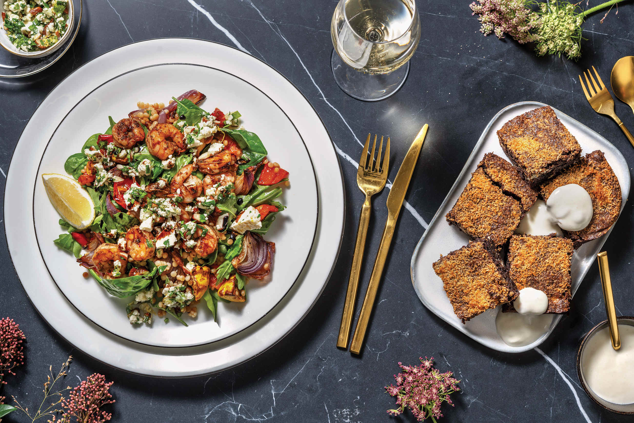 Spiced Prawns & Veggie Pearl Couscous Recipe | HelloFresh