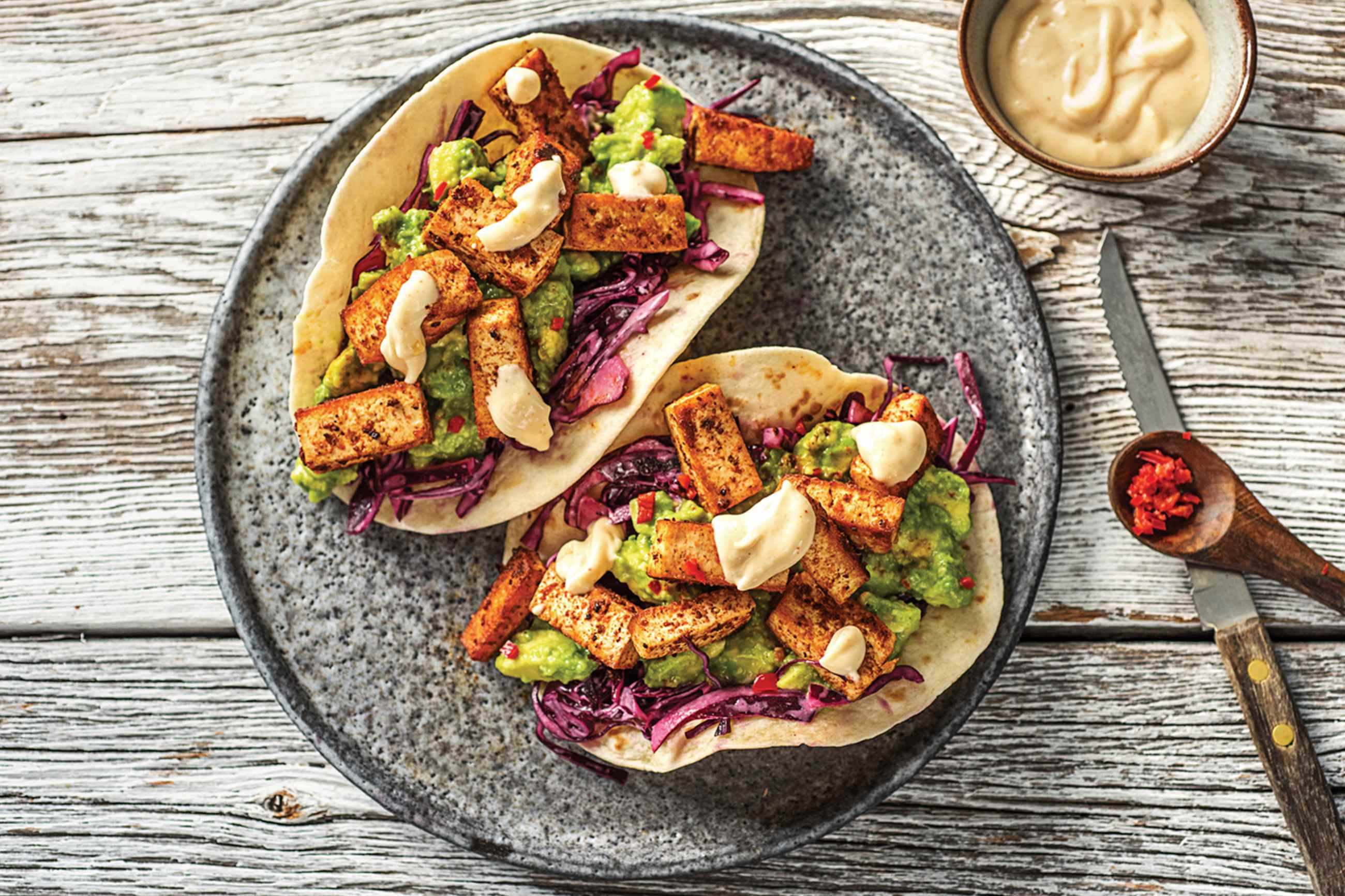 Speedy Spiced Tofu Tacos Recipe | HelloFresh