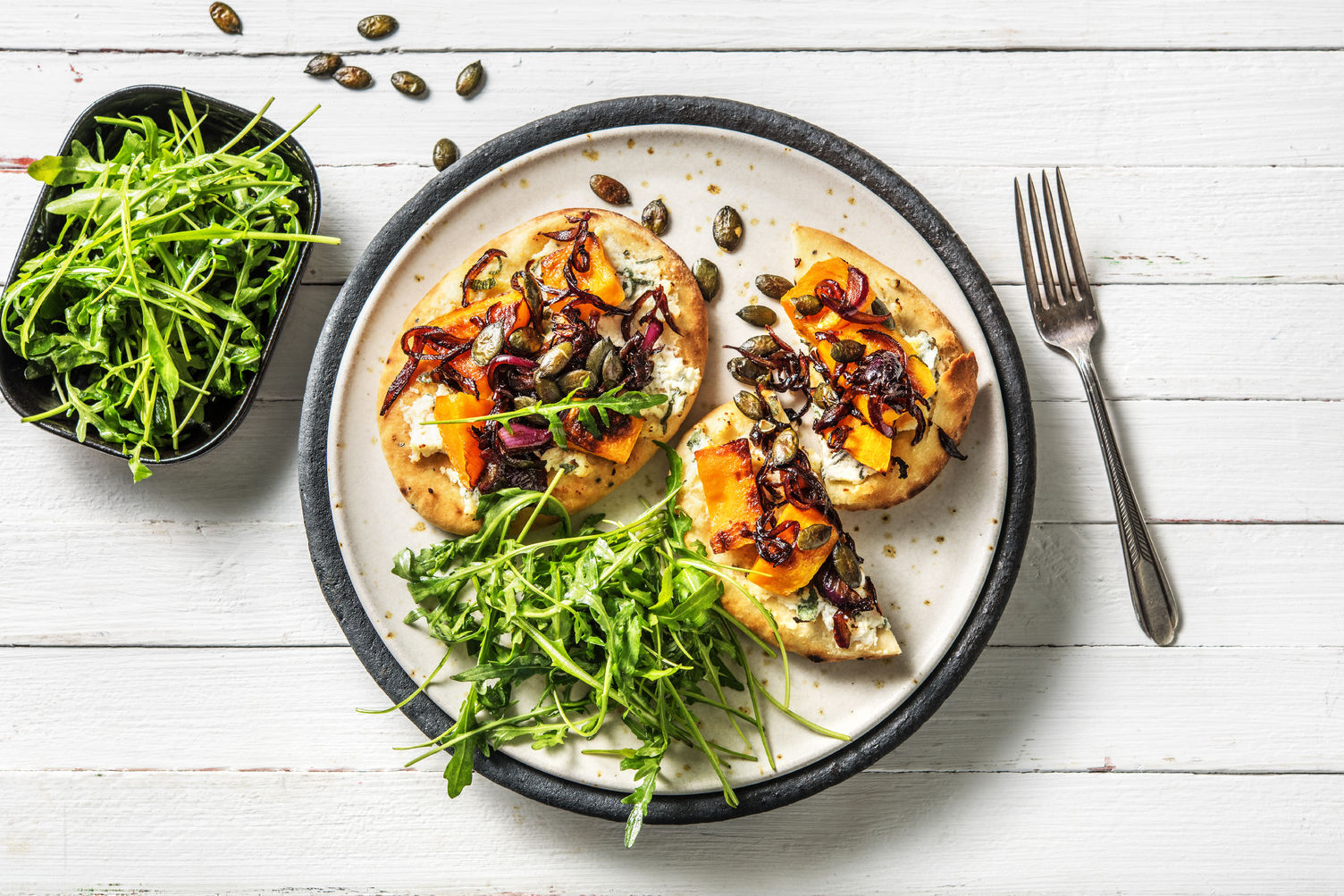 Squash and Caramelized Onion Flatbread Recipe | HelloFresh