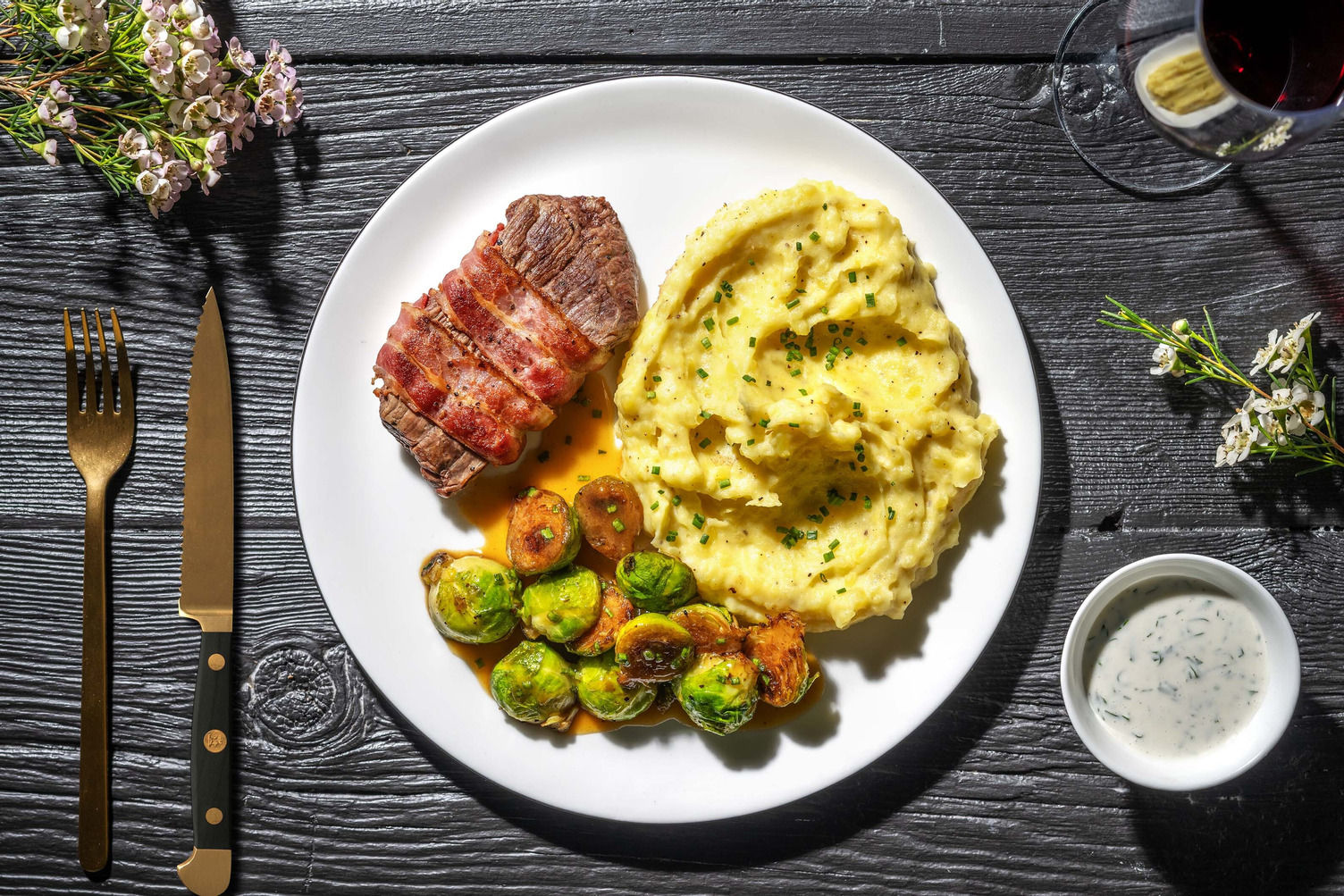 Bacon-Wrapped Steaks Recipe | HelloFresh