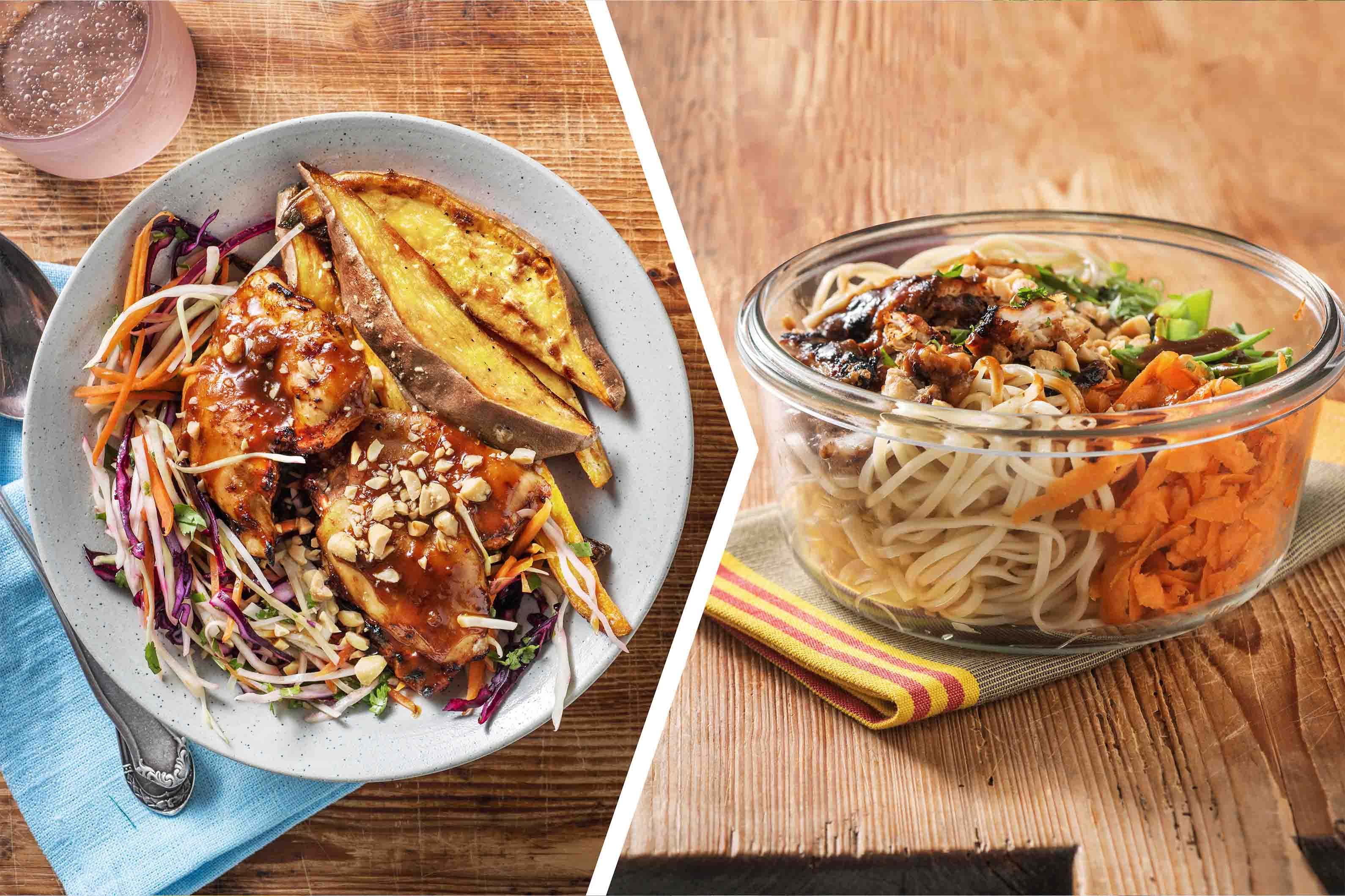 Chicken with Wedges and Slaw Recipe | HelloFresh