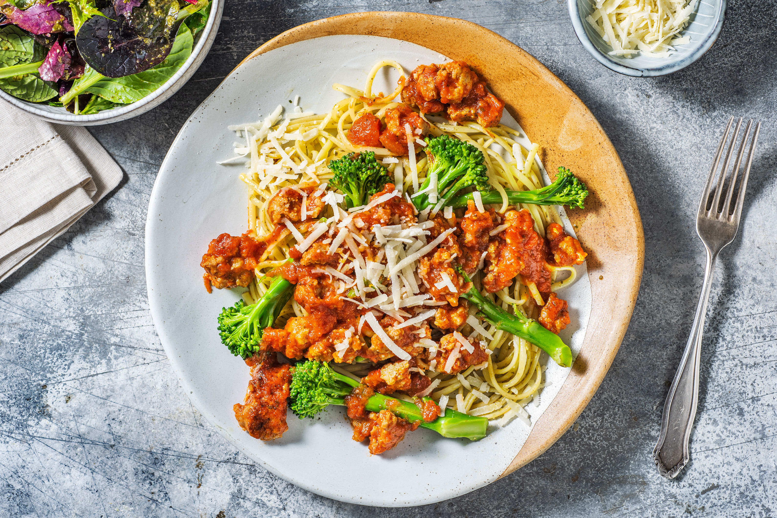 Tagliatelle with Sausage and Pesto Recipe | HelloFresh