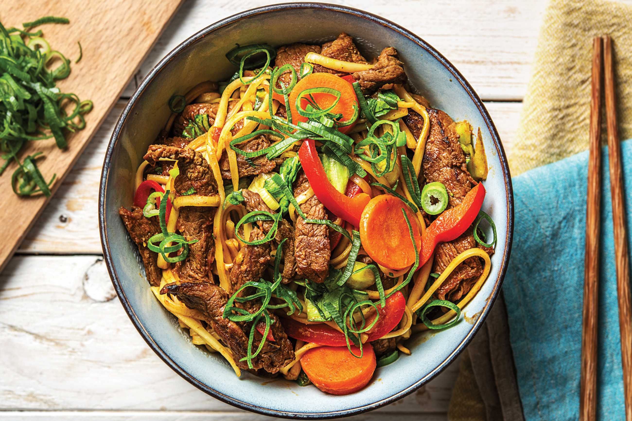 Sweet Chilli Beef Noodles Recipe | HelloFresh