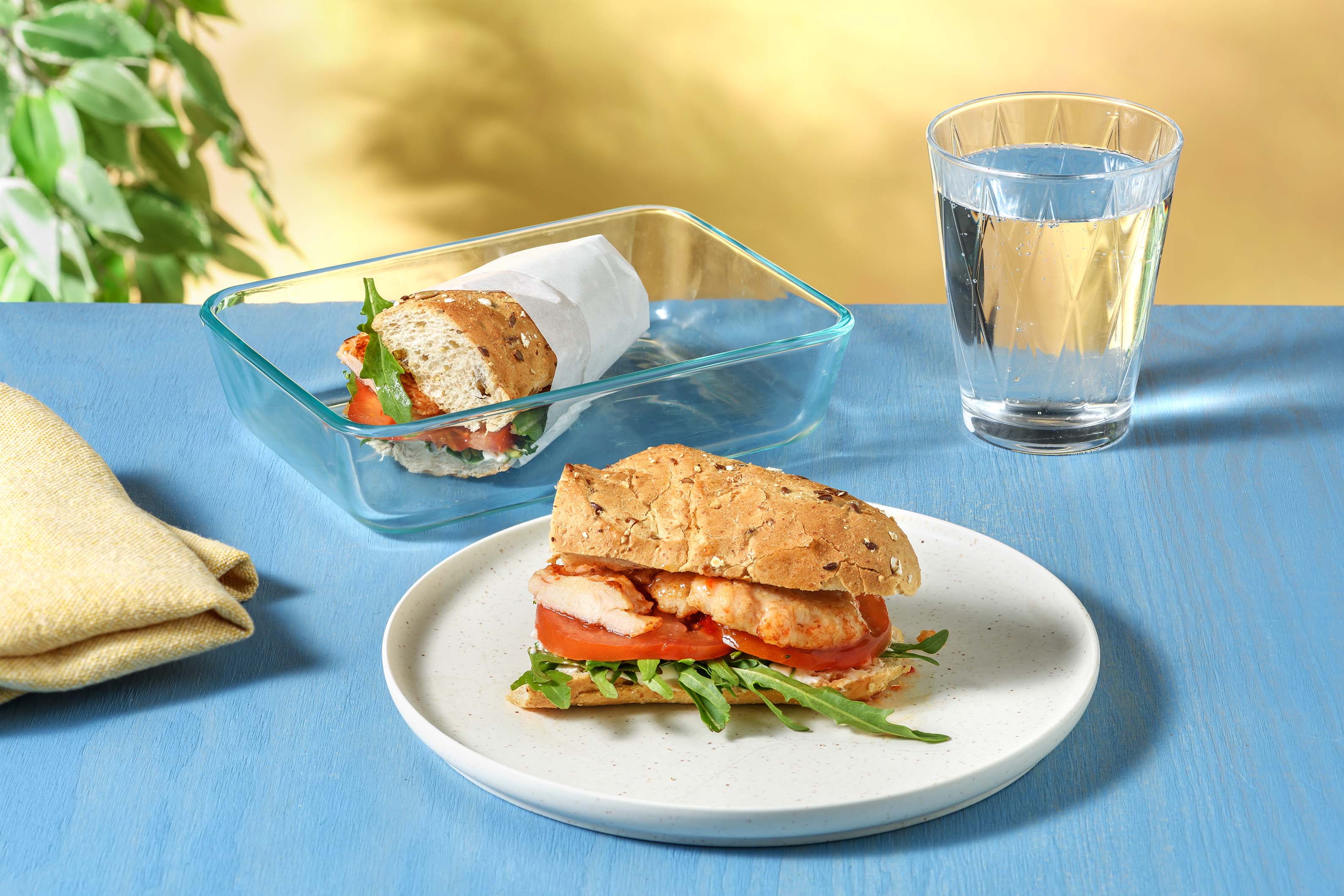 Sweet Chilli Chicken Sarnie with Rocket, Tomato and Mayo Recipe ...