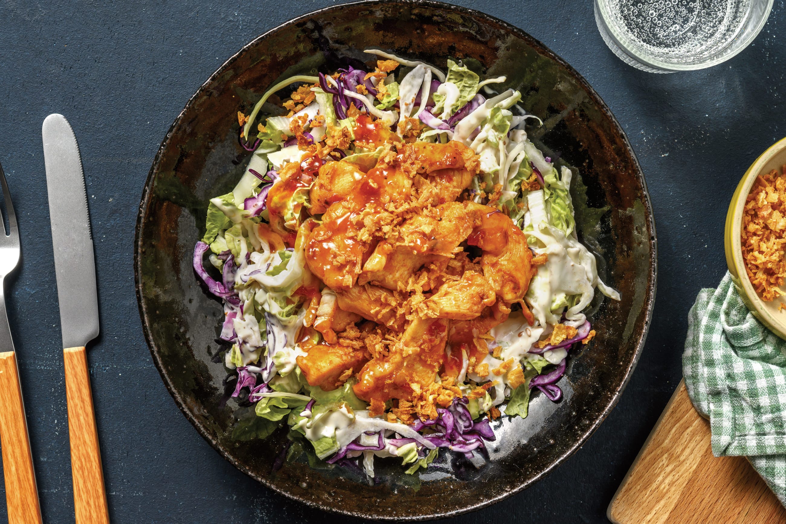 Double Sweet Chilli Chicken Bites & Rainbow Salad Recipe | HelloFresh