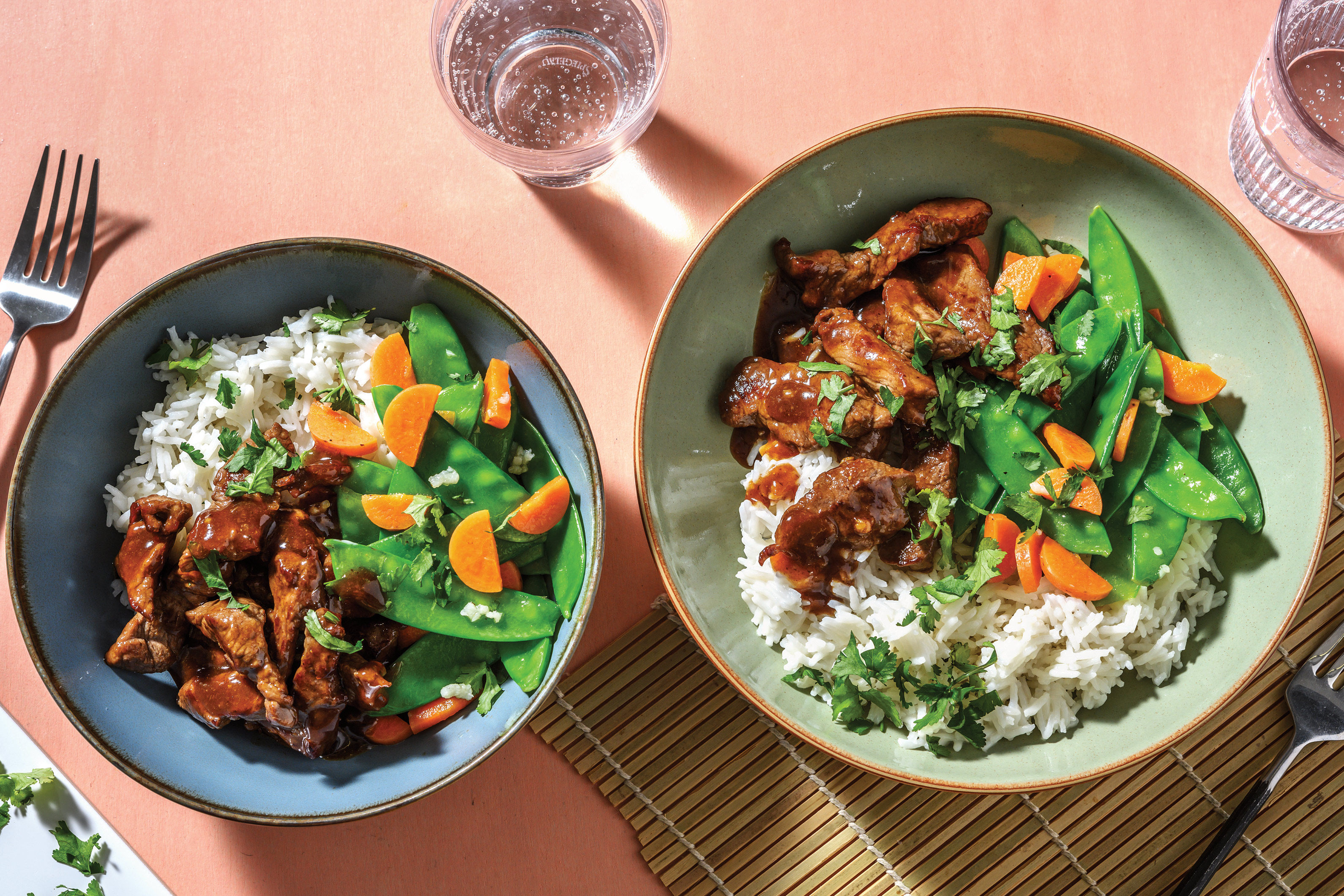 Sticky Asian Beef & Garlic Veggies Recipe | HelloFresh