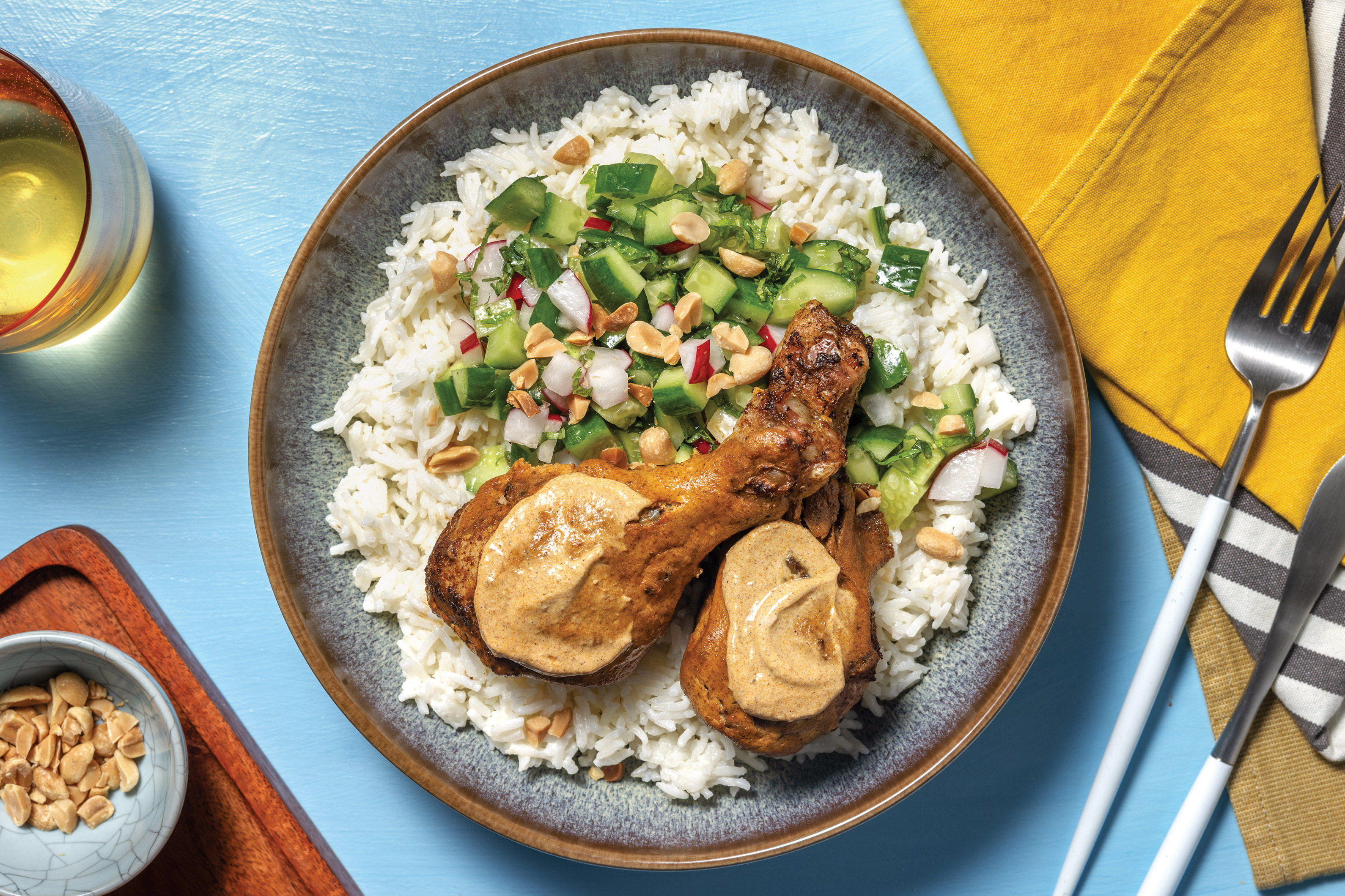 Tandoori Chicken Drumsticks & Coconut Rice Recipe | HelloFresh