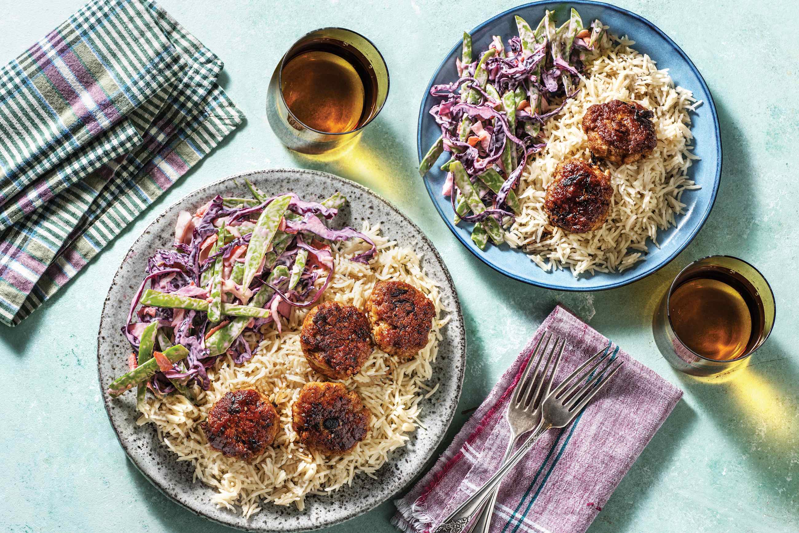 Teriyaki-Glazed Pork Rissoles Recipe | HelloFresh