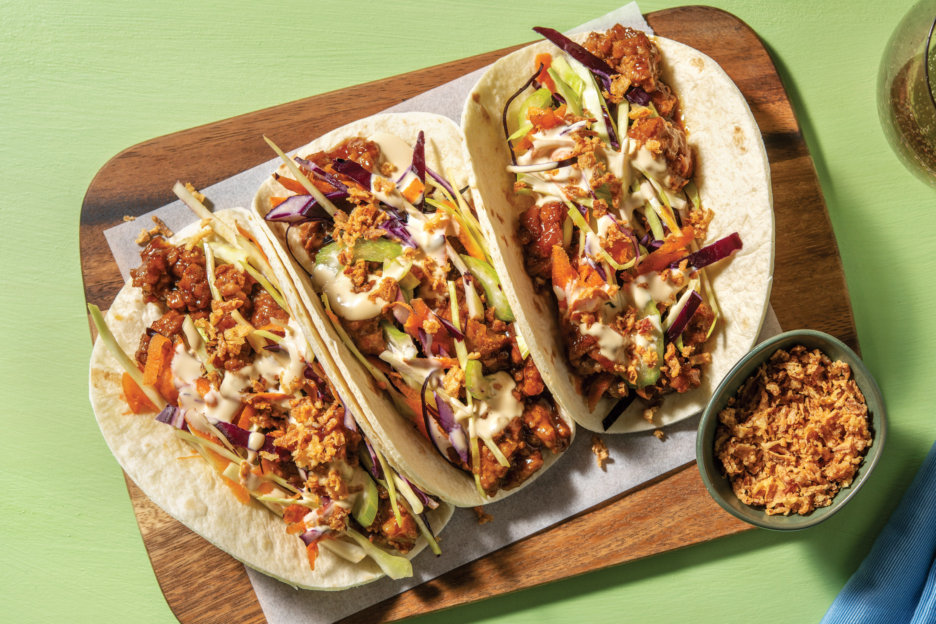 Teriyaki Pork & Celery Slaw Tacos Recipe | HelloFresh