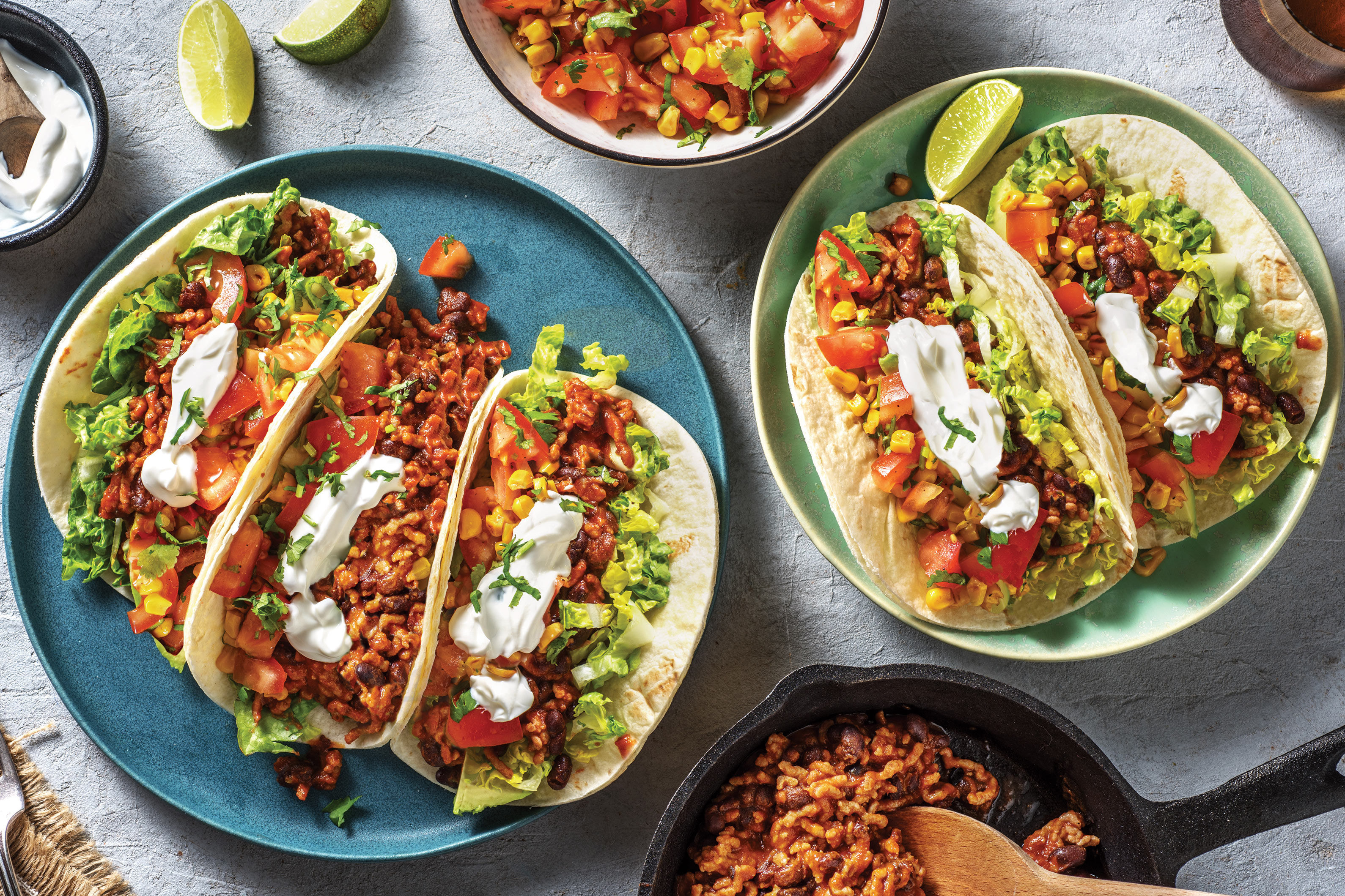 Tex-Mex Pork & Bean Tacos Recipe | HelloFresh