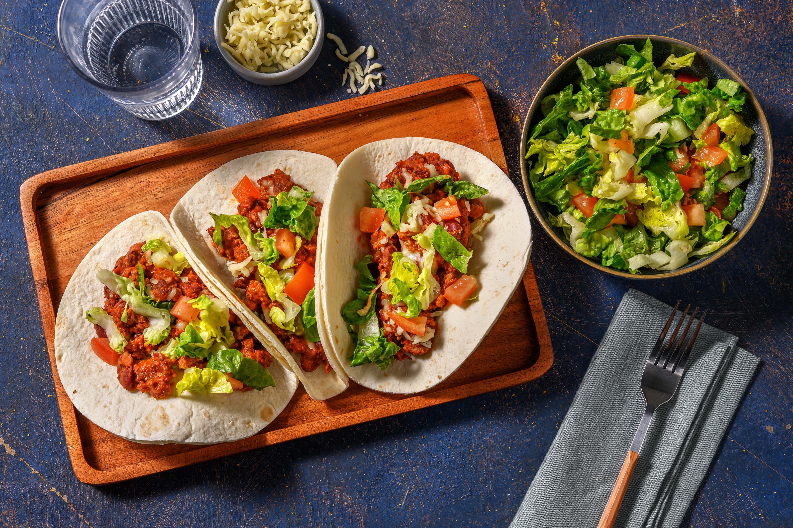 Tex-Mex Style Beef and Bean Tacos Recipe | HelloFresh