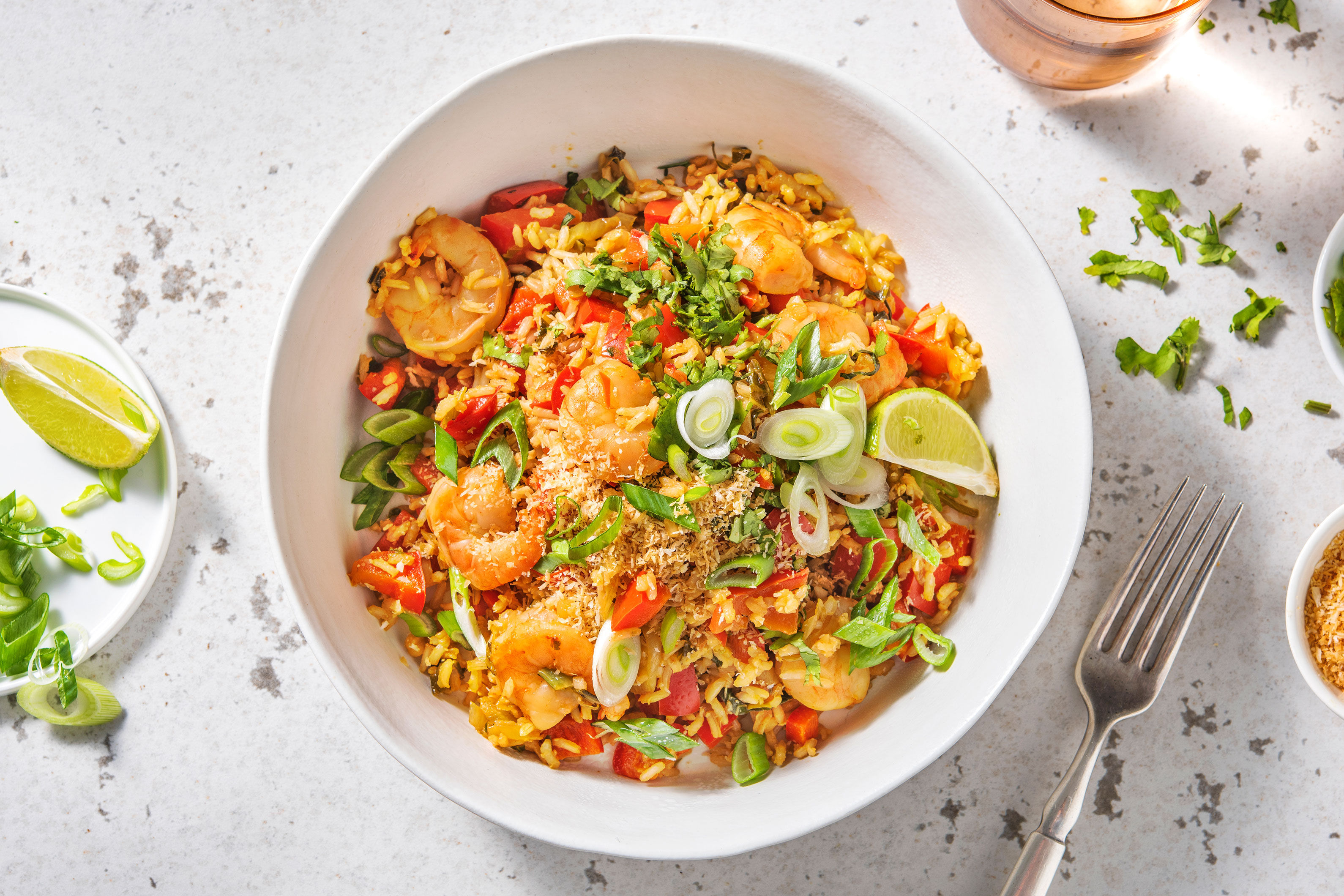 Prawn Rice with Lime and Coconut Recipe | HelloFresh