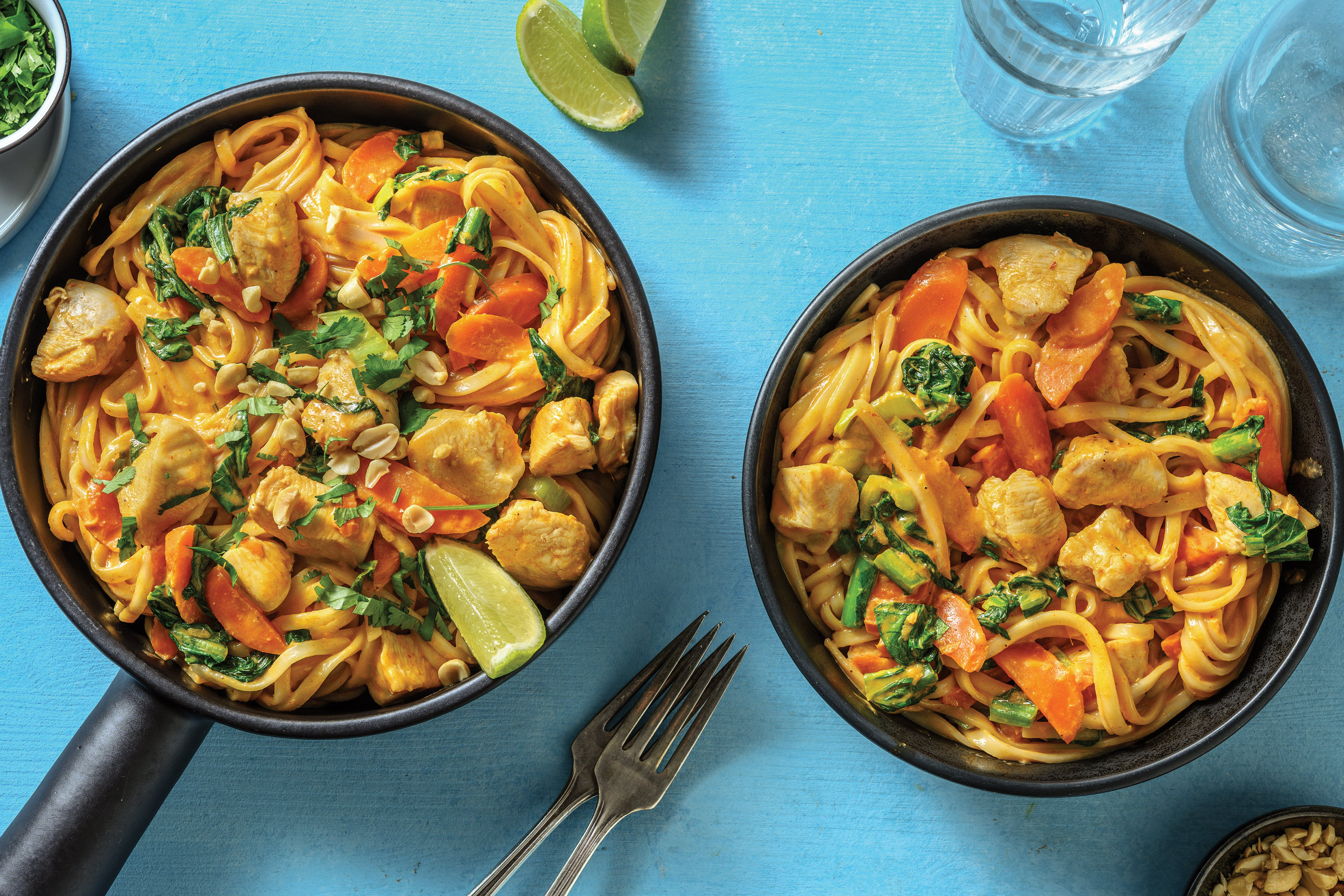 Thai Red Chicken Coconut Noodles Recipe | HelloFresh