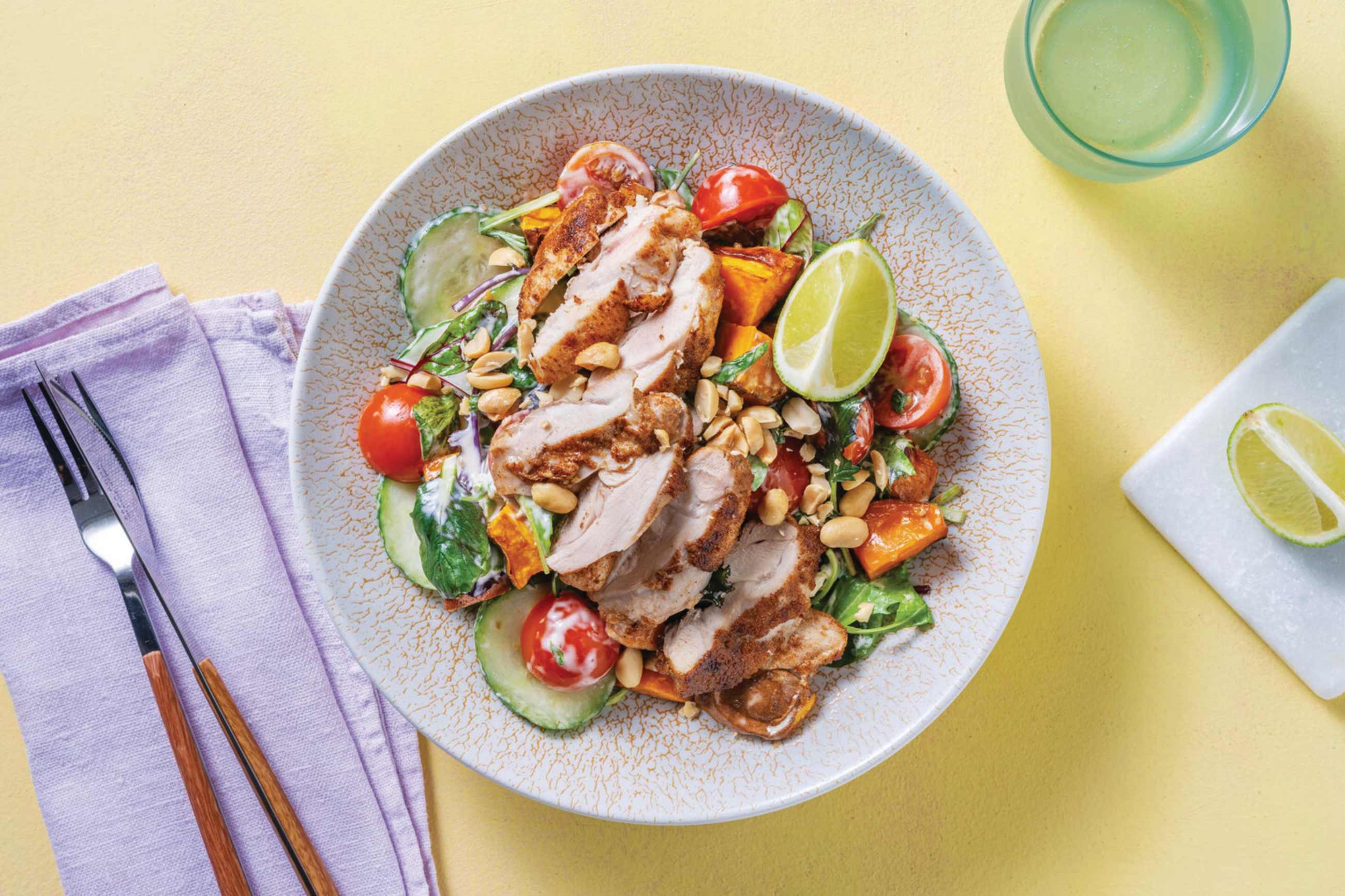 Asian-Style Chicken & Sweet Potato Salad Recipe | HelloFresh