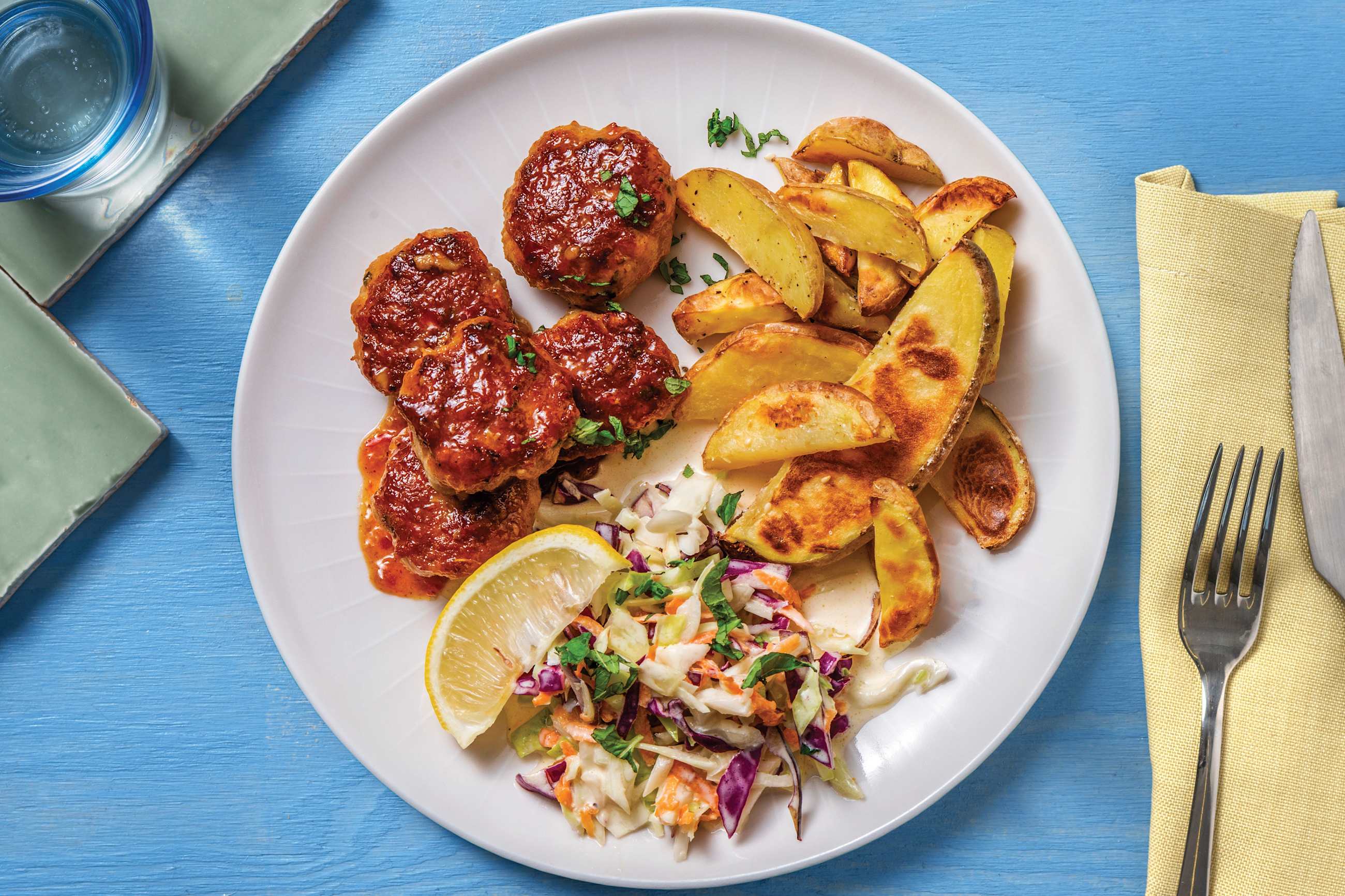 Thai Sweet Chilli Glazed Rissoles Recipe | HelloFresh