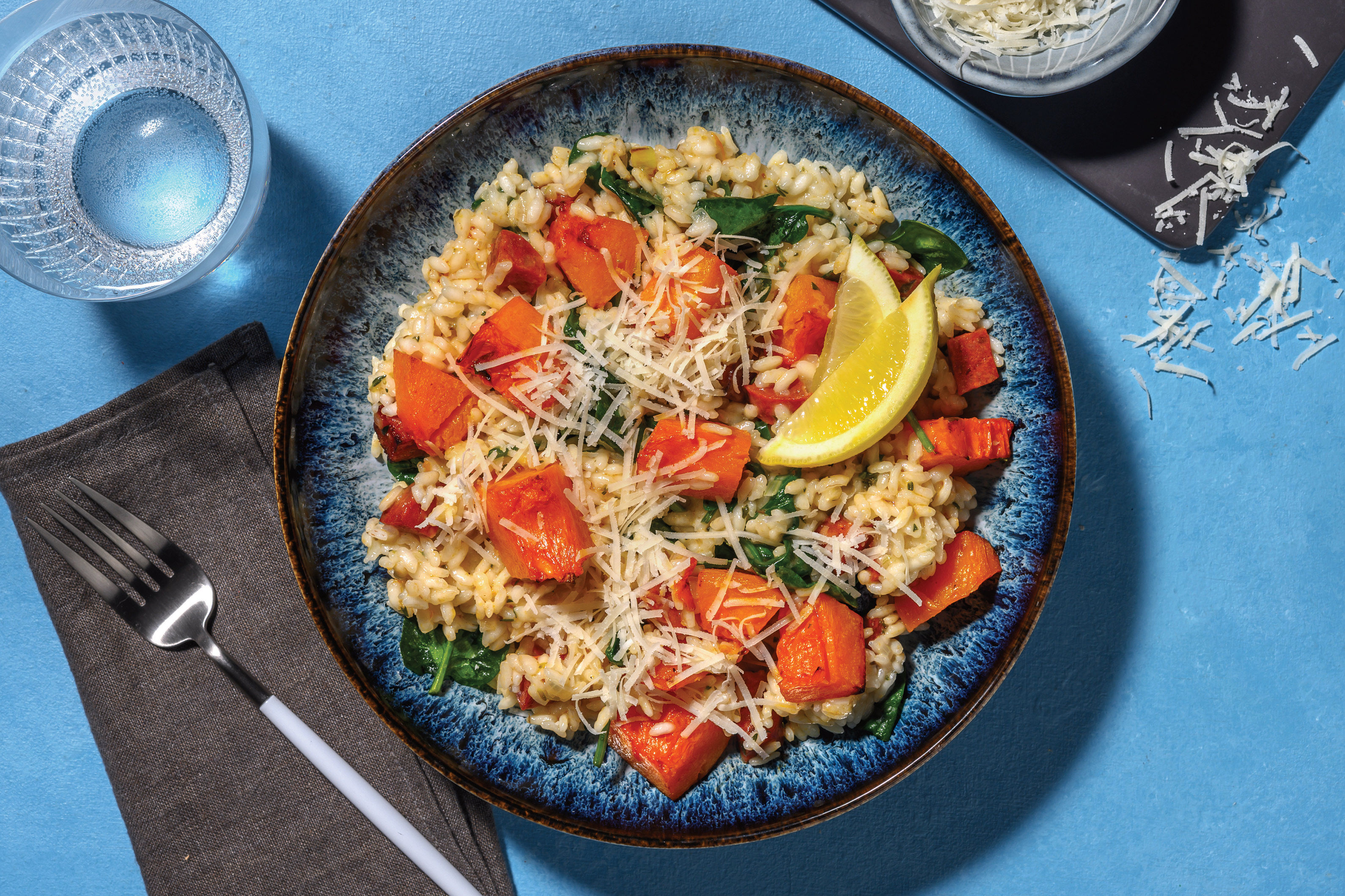Thyme, Chorizo & Pumpkin Risotto Recipe | HelloFresh